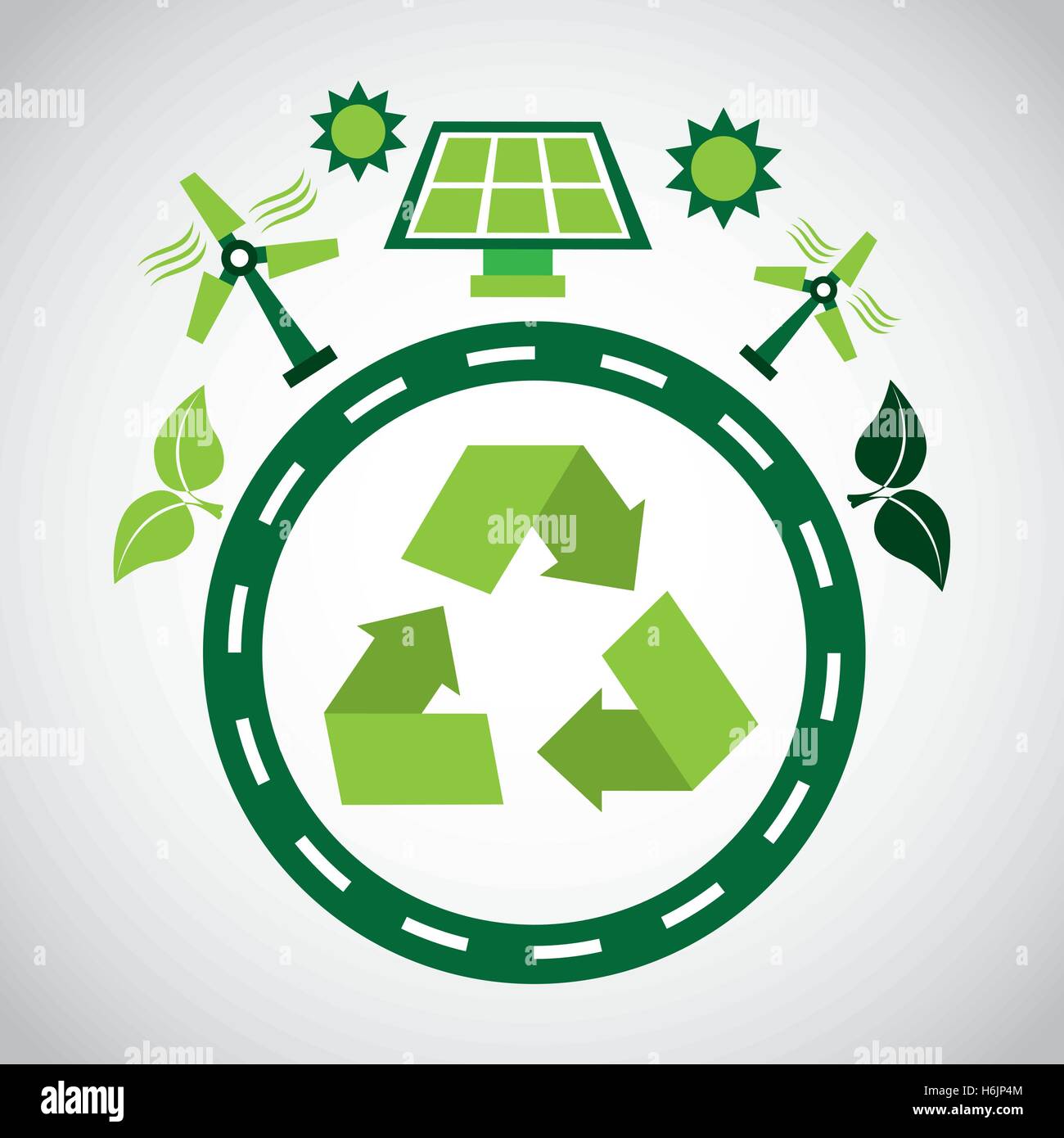 ecological alternative energy green vector illustration design Stock ...