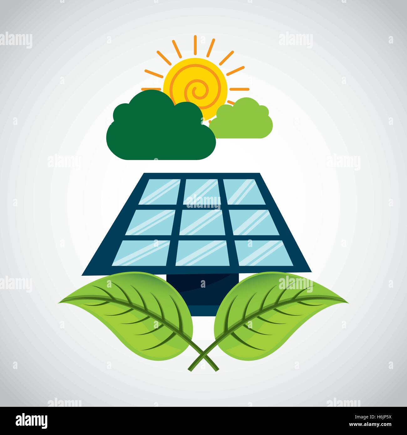 ecological alternative energy green vector illustration design Stock ...