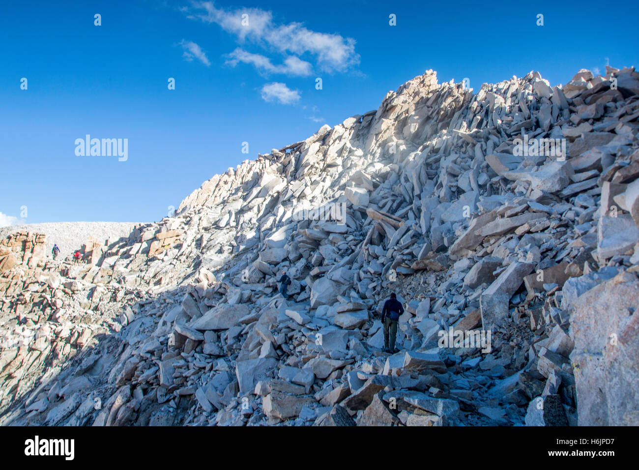 Hiking Mount Whitney, high point of California Stock Photo - Alamy