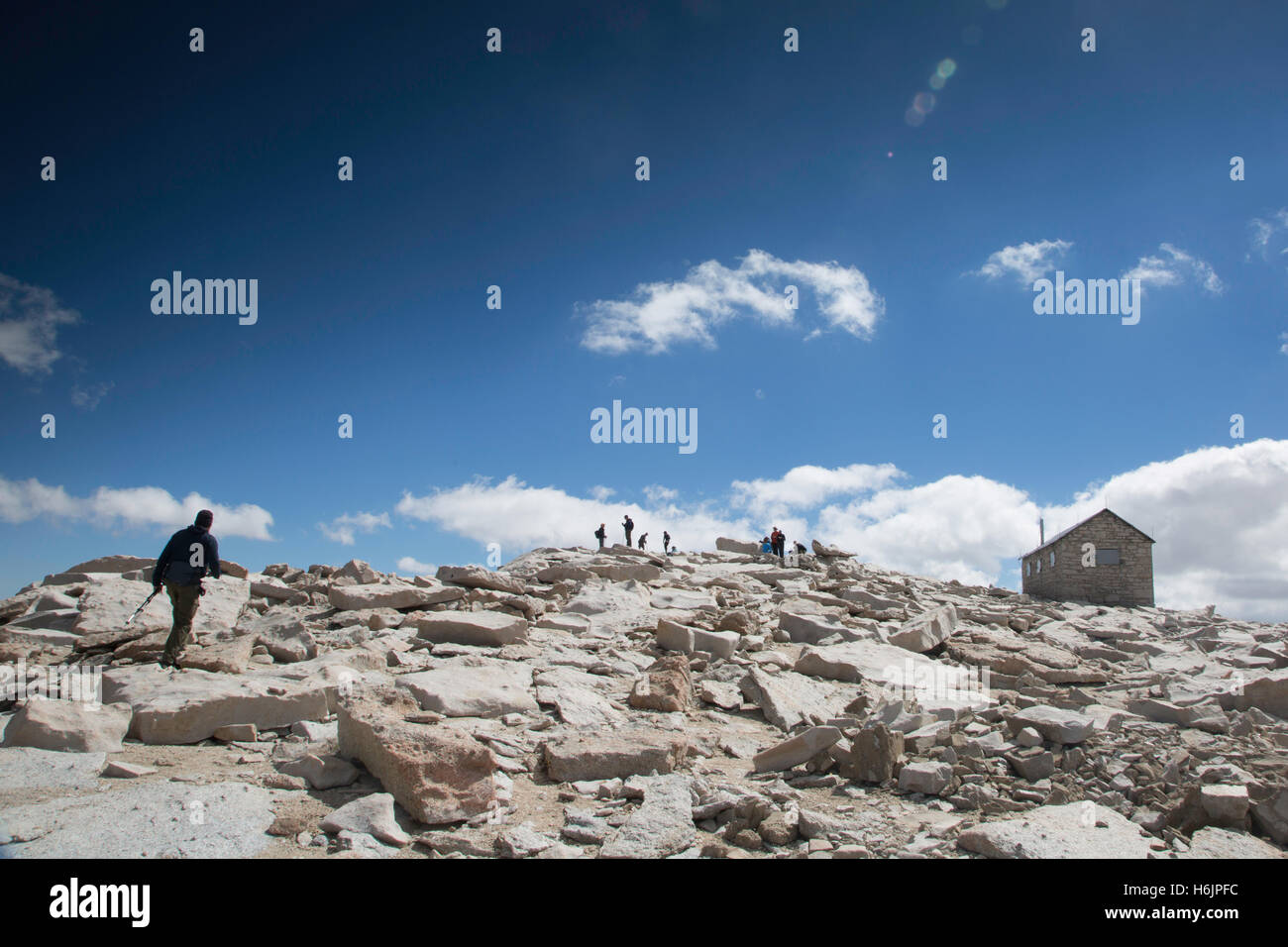 Hiking Mount Whitney, high point of California Stock Photo - Alamy