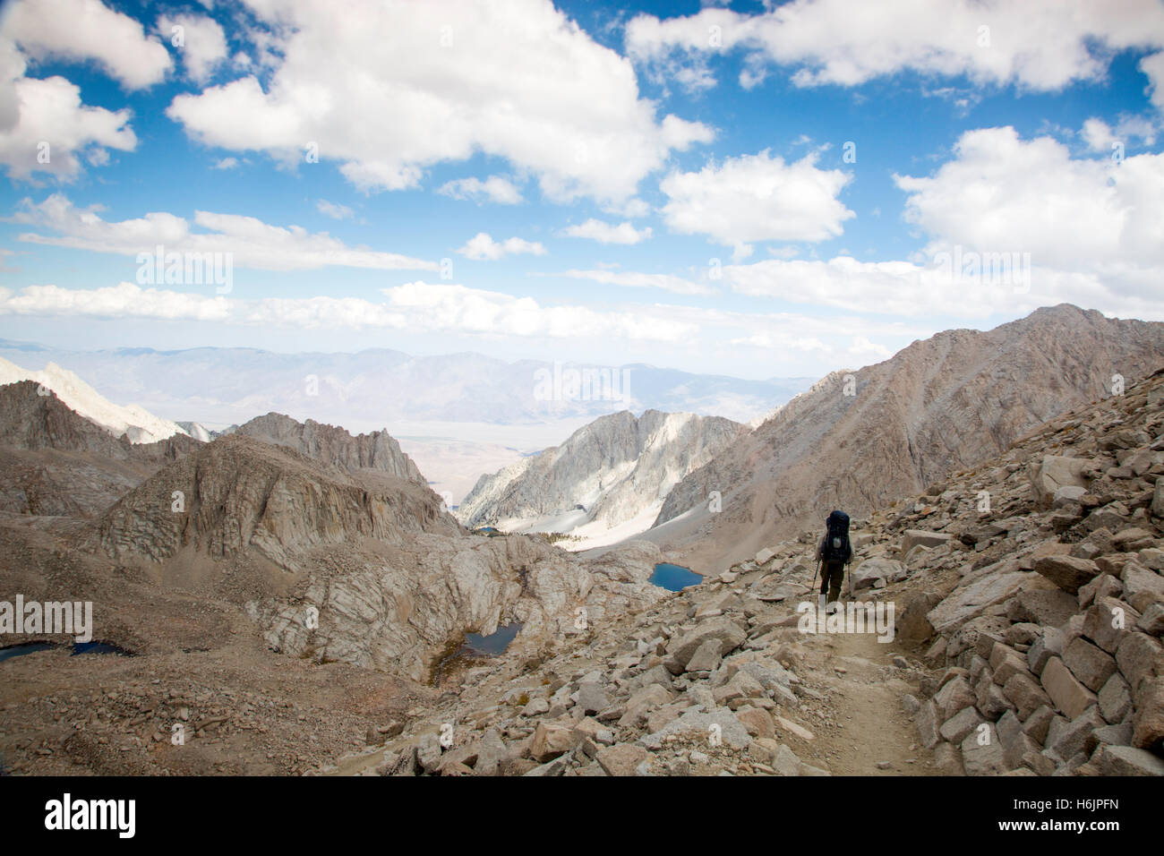 Hiking Mount Whitney, high point of California Stock Photo - Alamy