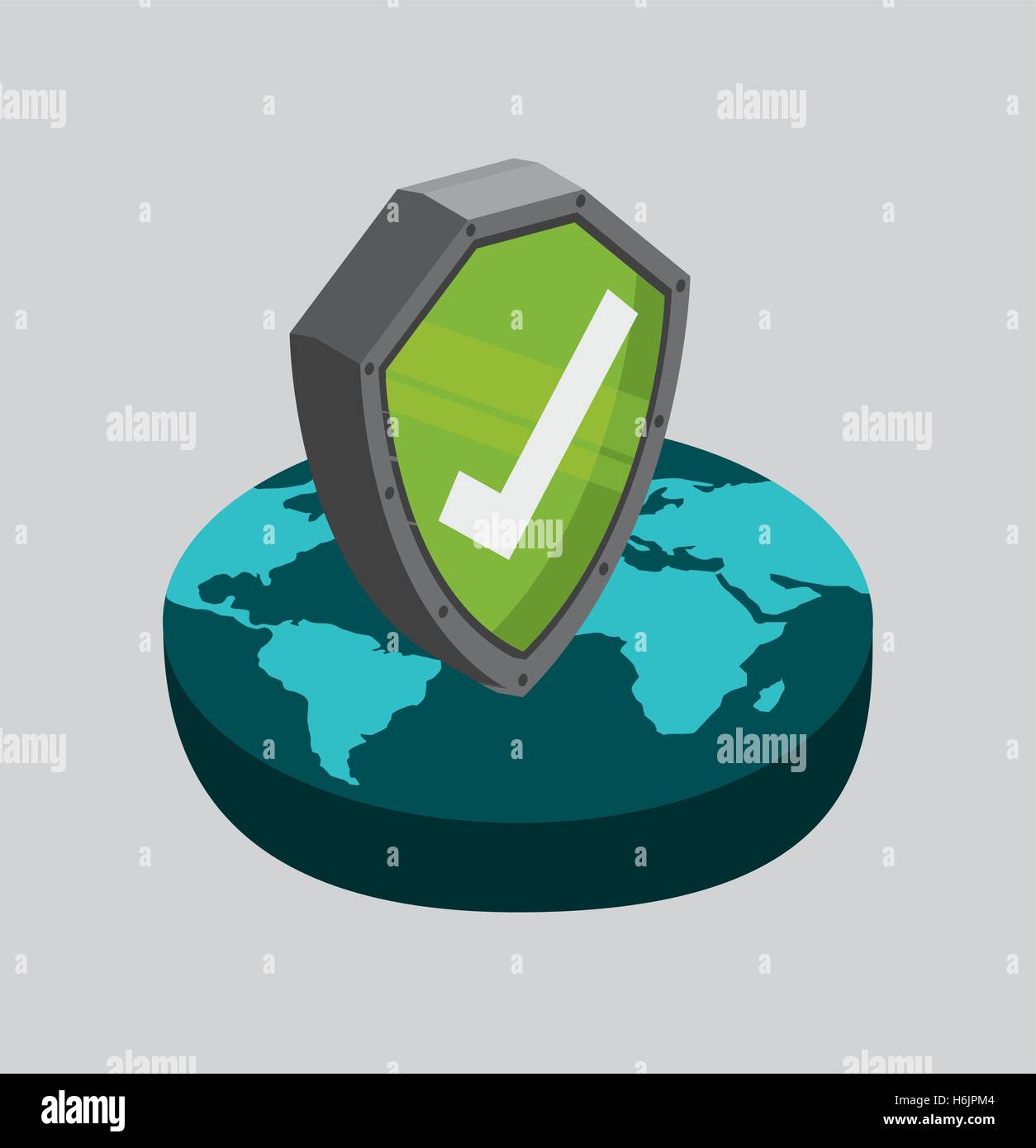 data center security flat icons vector illustration design Stock Vector ...