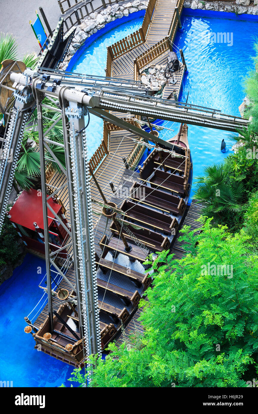 a big swing in a ship Stock Photo - Alamy