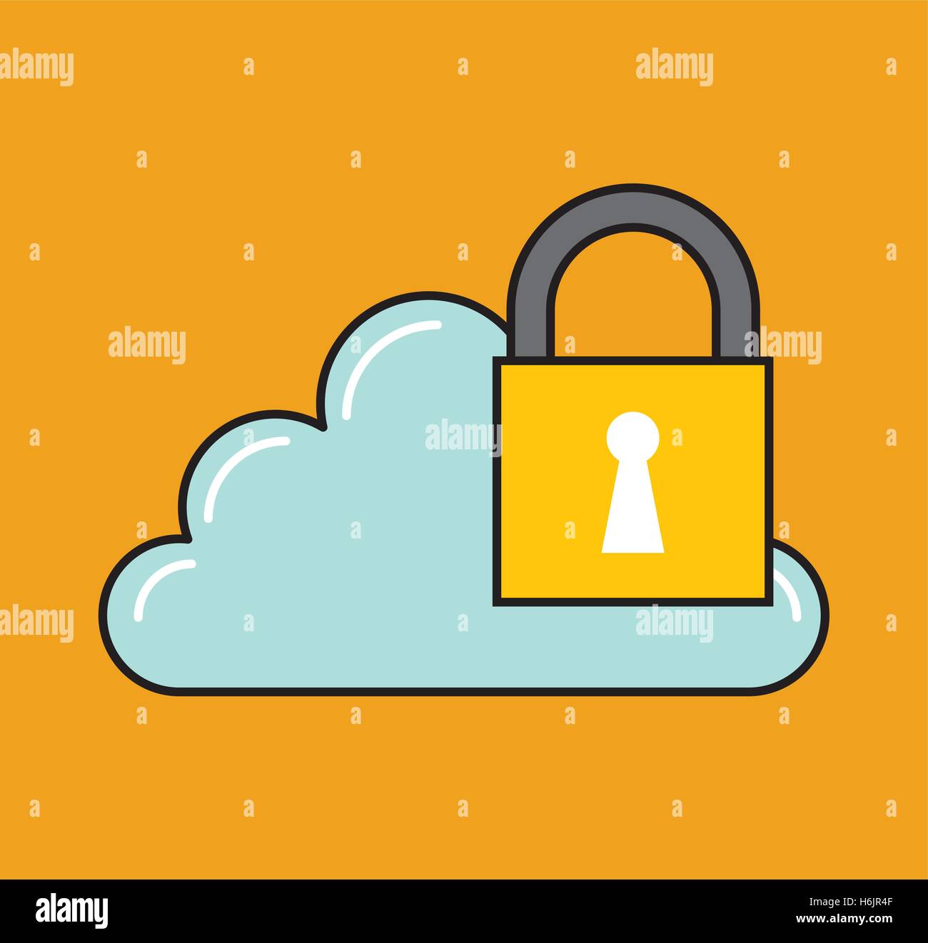 Cloud Computing Data Storage Vector Illustration Design Stock Vector