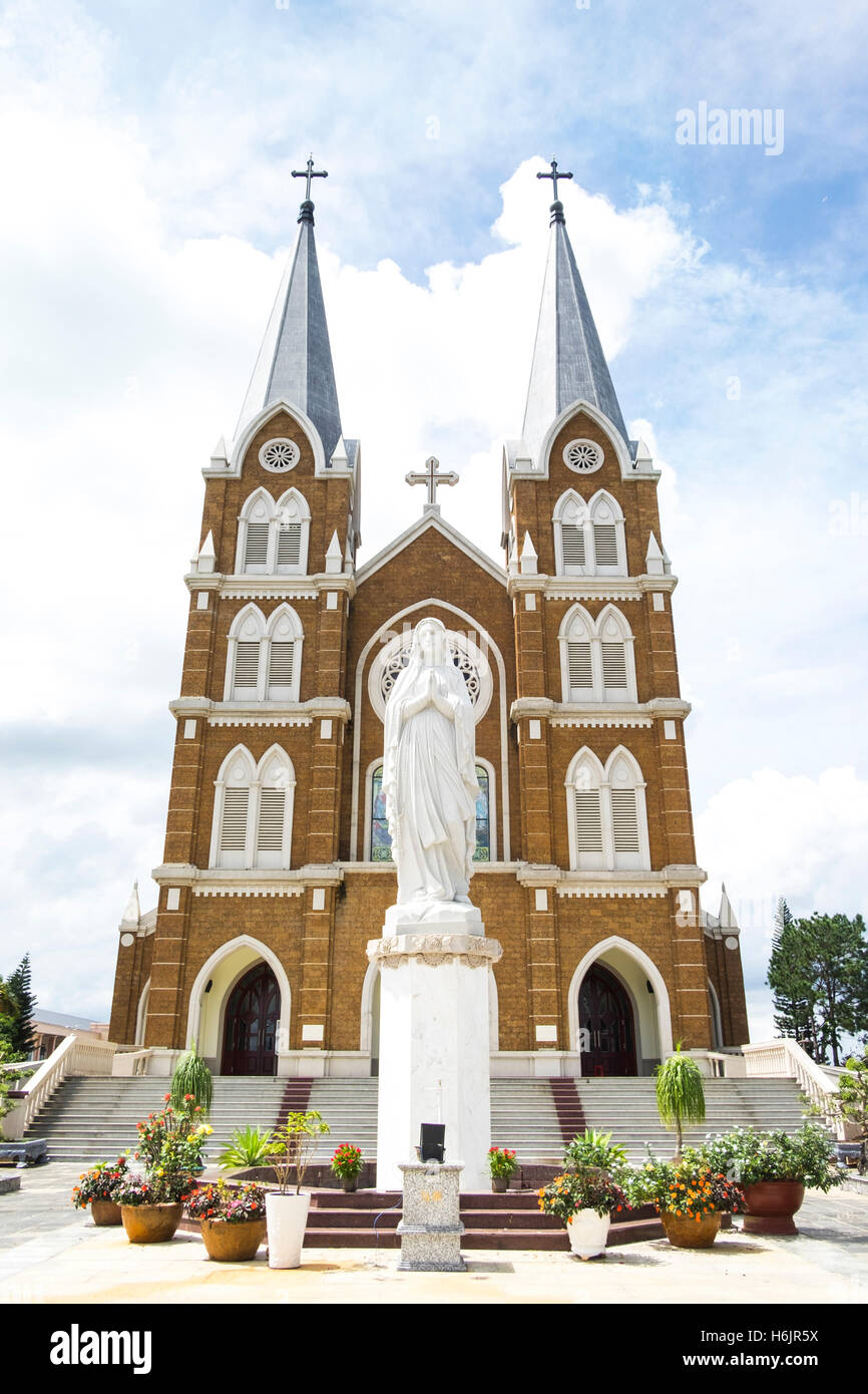 Thanh Mau Church in Bao Loc, Viet Nam Stock Photo - Alamy