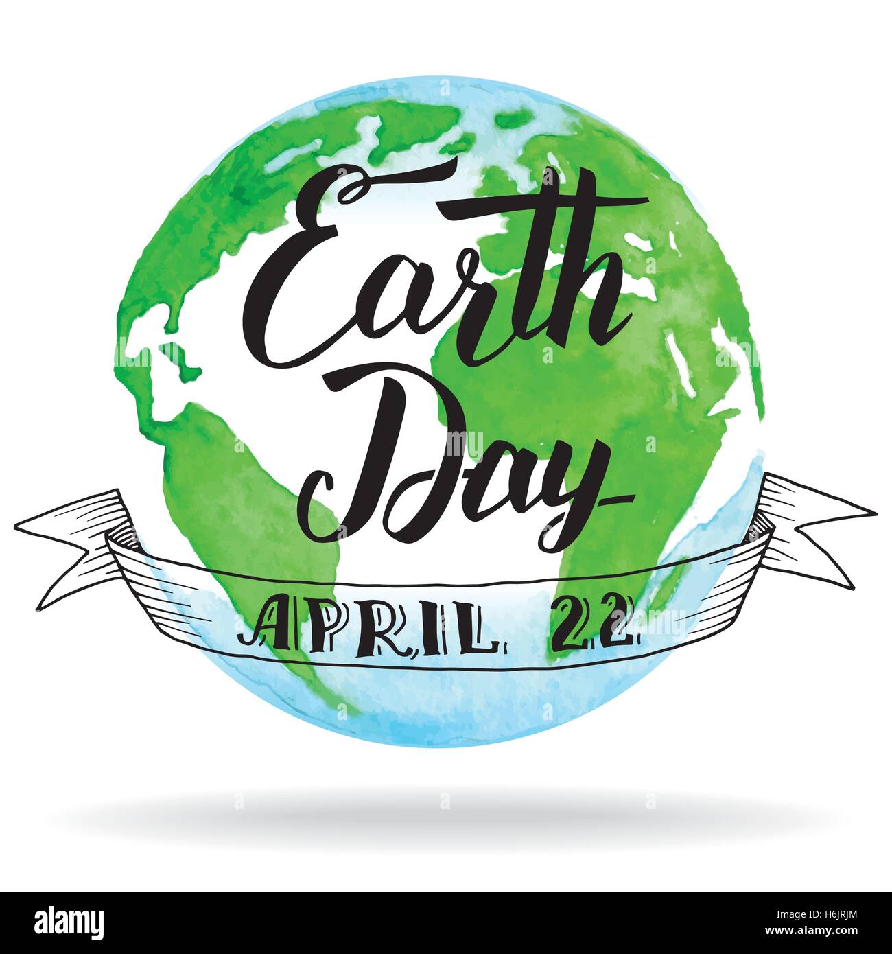 World environment day handwritten lettering hi-res stock photography ...