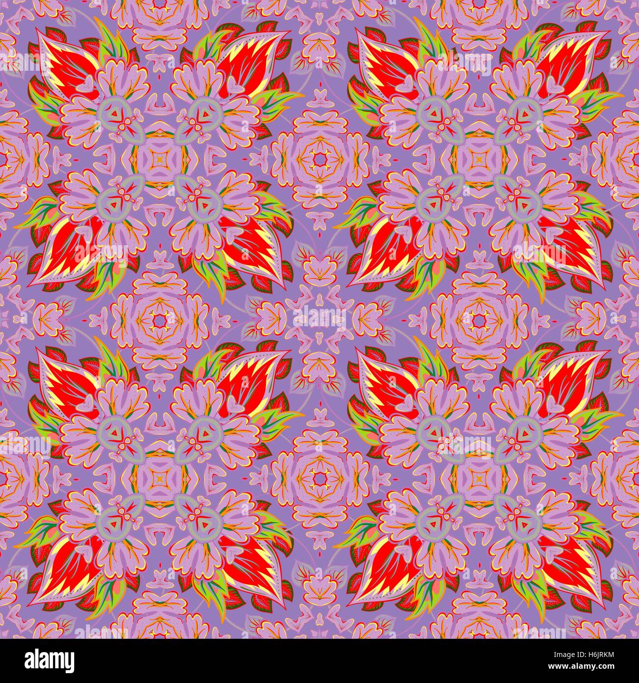 Luxury Damask seamless tiled motif vector pattern for fabric Stock ...