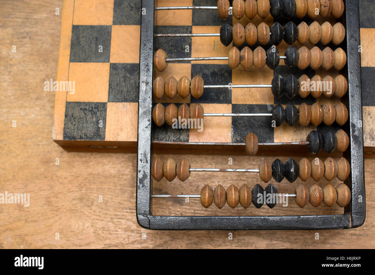 Retro accounting abacus Stock Photo - Alamy