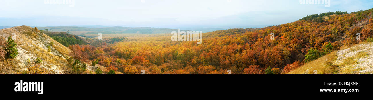 Colorful panorama landscape in autumn Stock Photo - Alamy