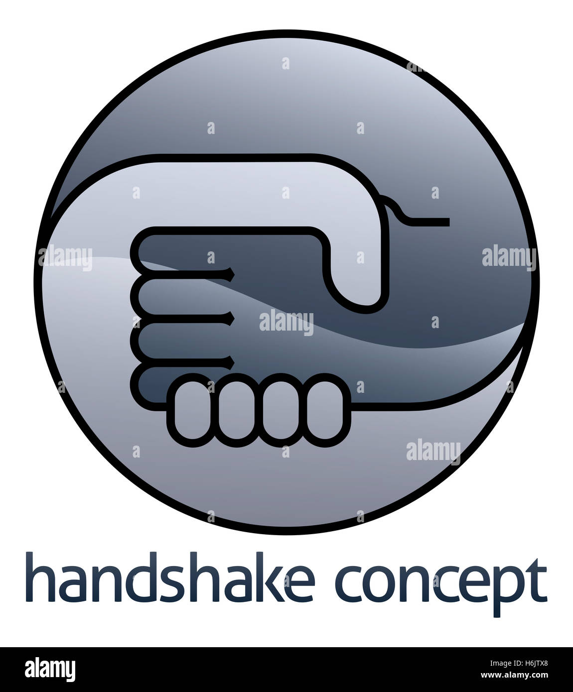 Handshake circle illustration hi-res stock photography and images - Alamy