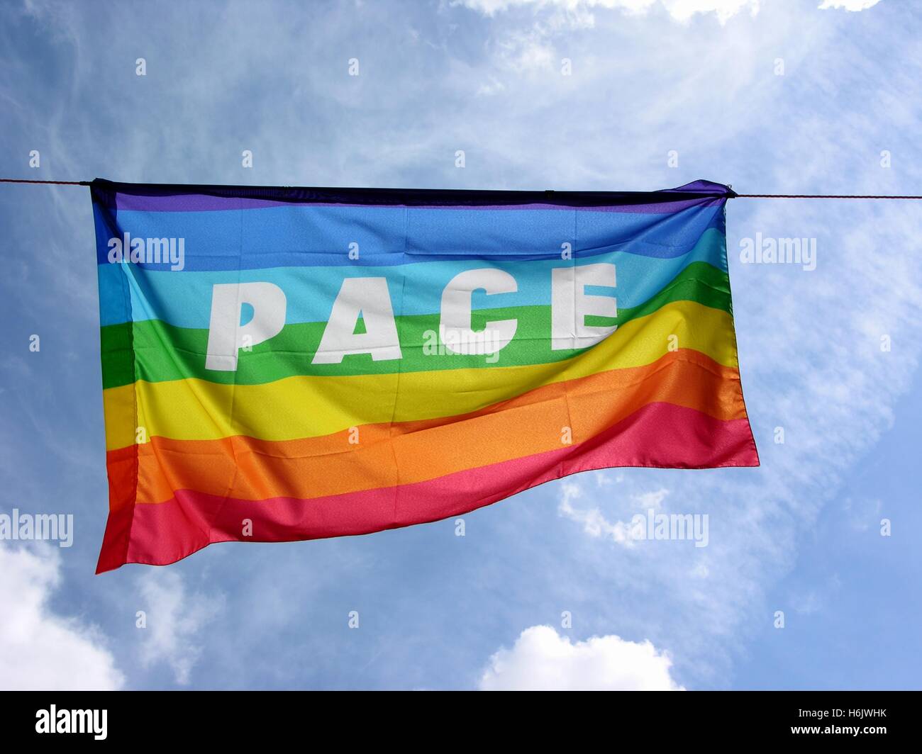 peace banner 1 Stock Photo - Alamy
