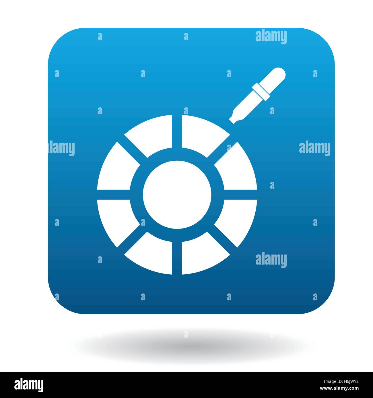 Palette of paint samples with pipette icon Stock Vector Image & Art - Alamy