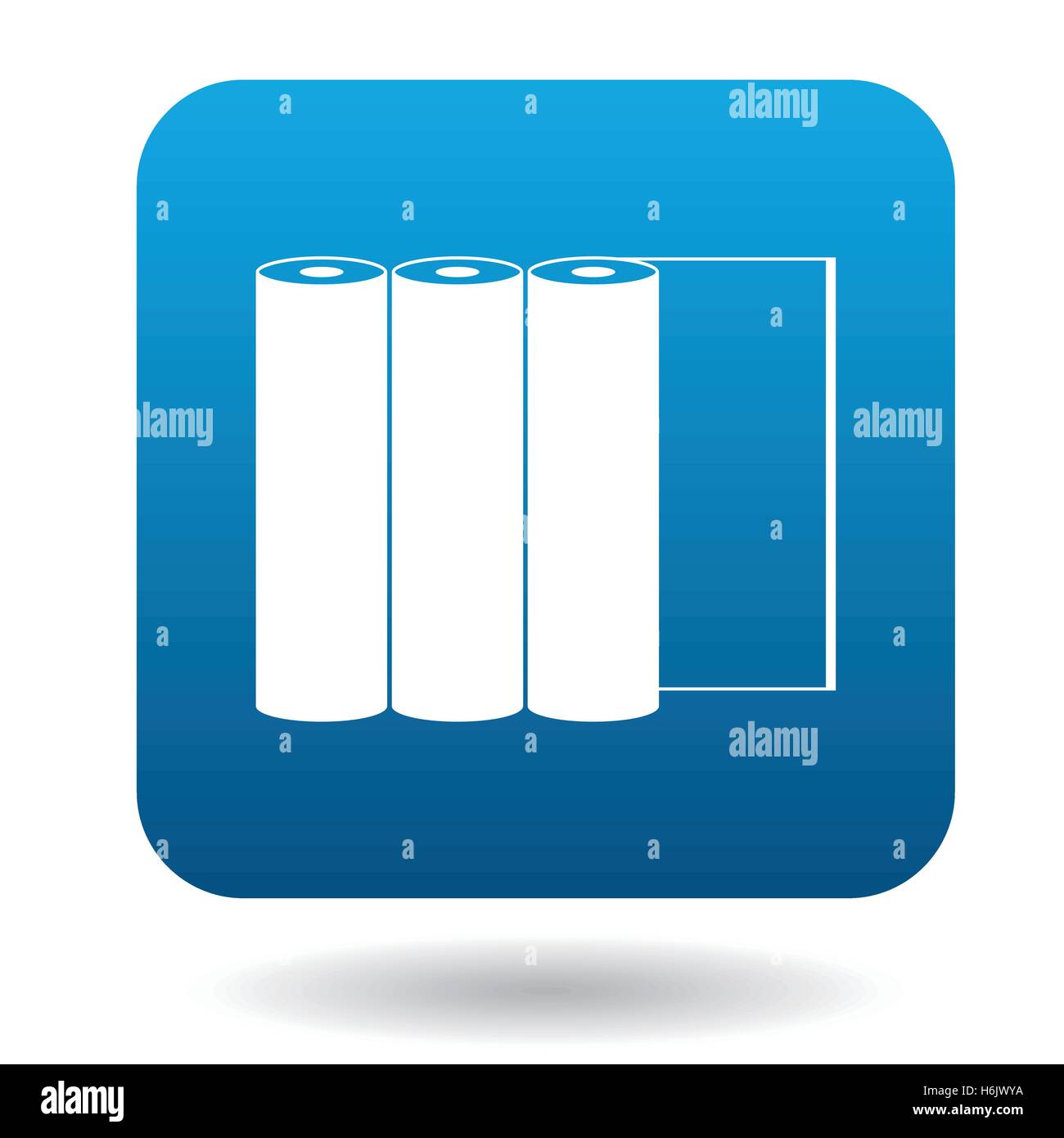 Paper rolls icon in simple style Stock Vector Image & Art - Alamy
