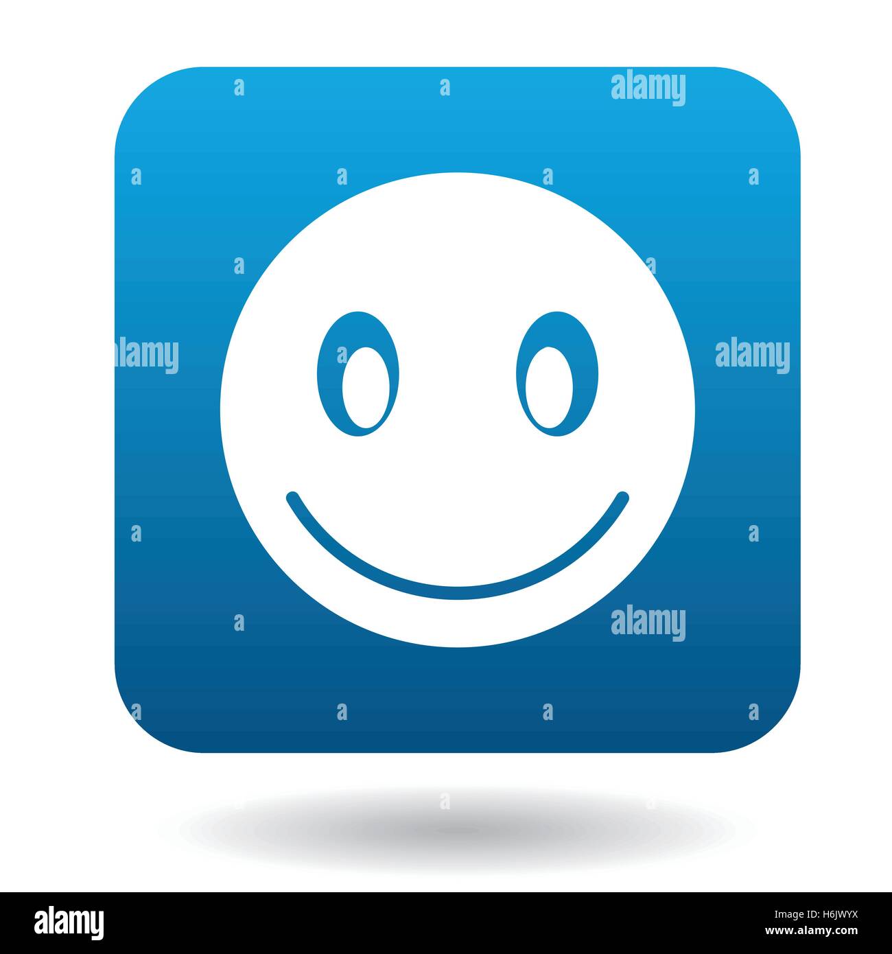 Smiling emoticon icon, simple style Stock Vector Image & Art - Alamy