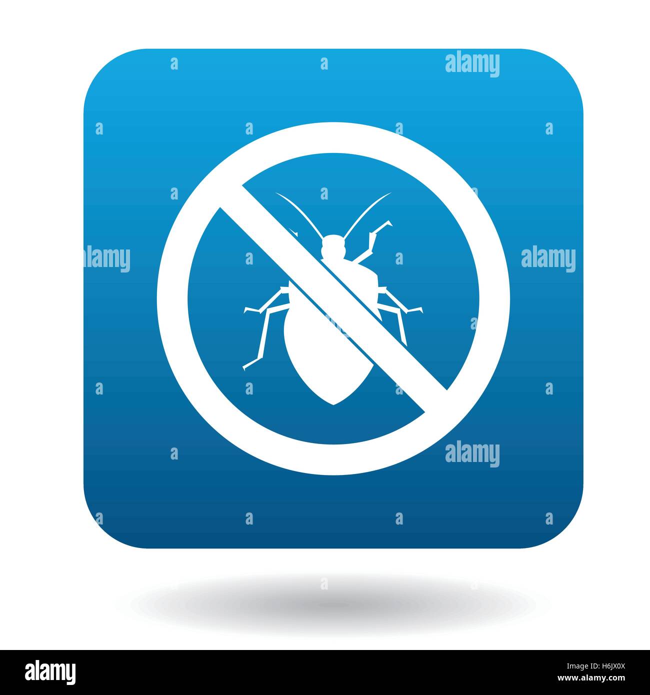 No bug sign icon in simple style Stock Vector Image & Art - Alamy
