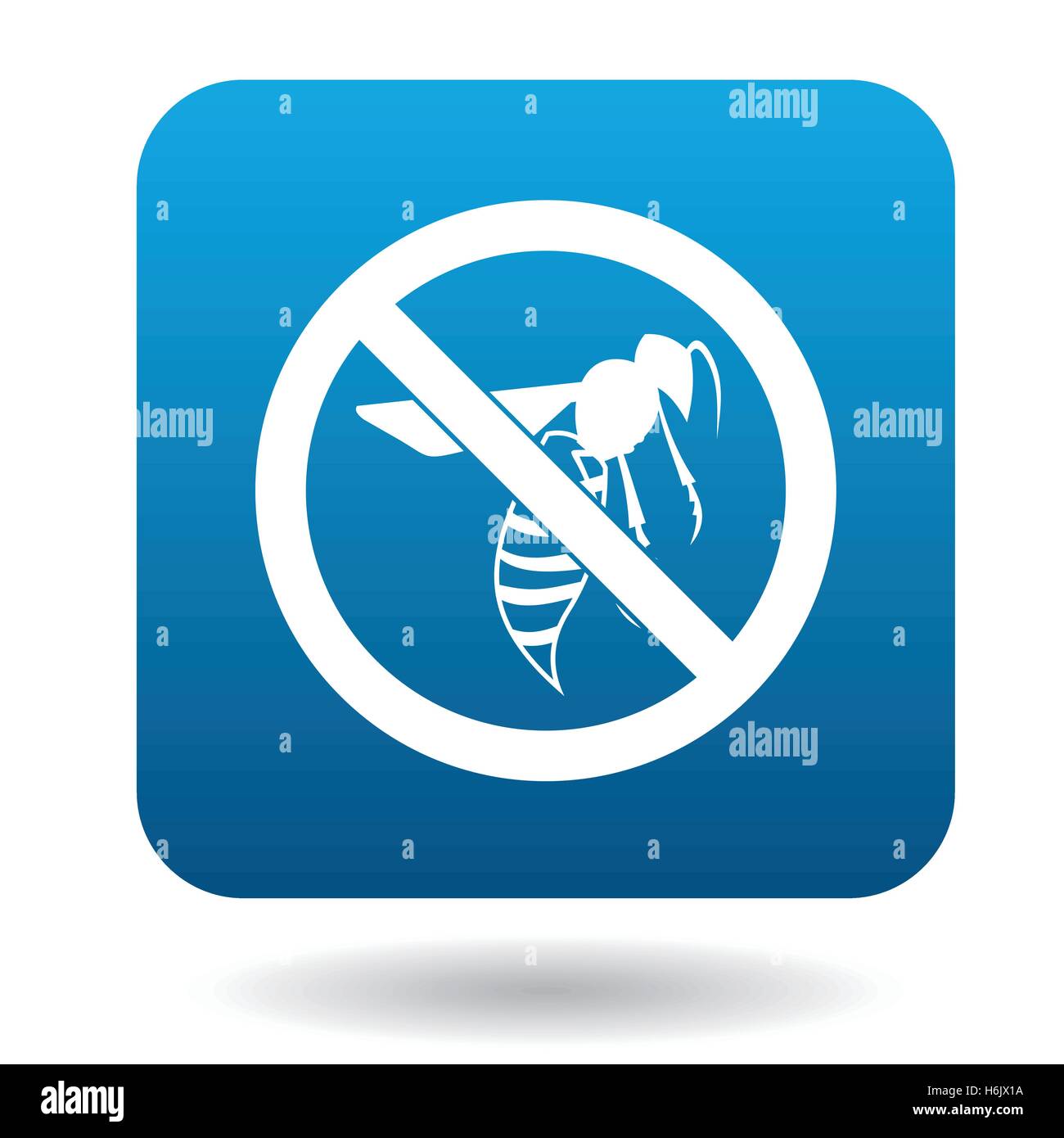 Bee warning sign Cut Out Stock Images & Pictures - Alamy