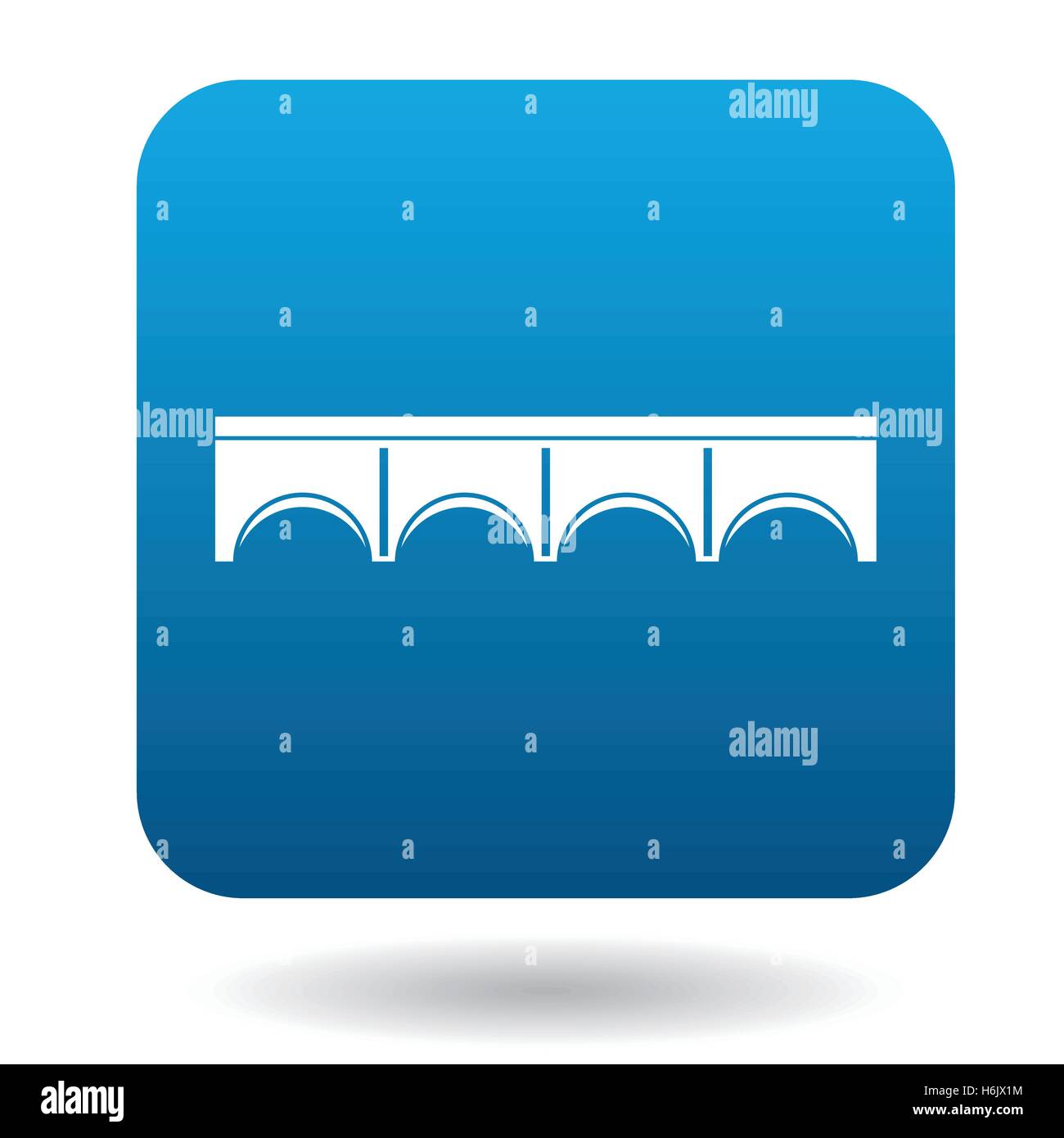 Stone bridge with arches icon, simple style Stock Vector Image & Art ...