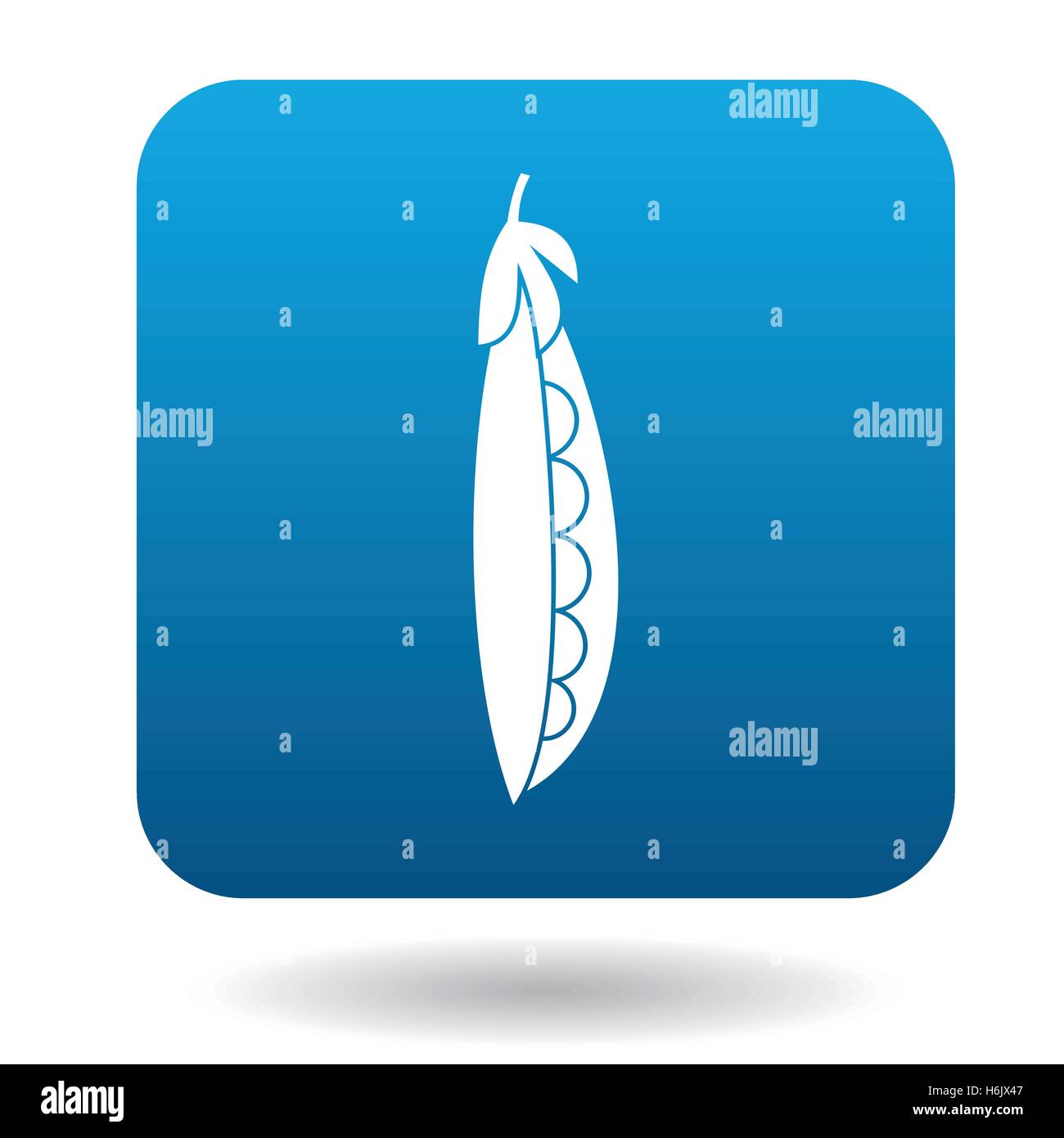 Pod of green peas icon, flat style Stock Vector Image & Art - Alamy