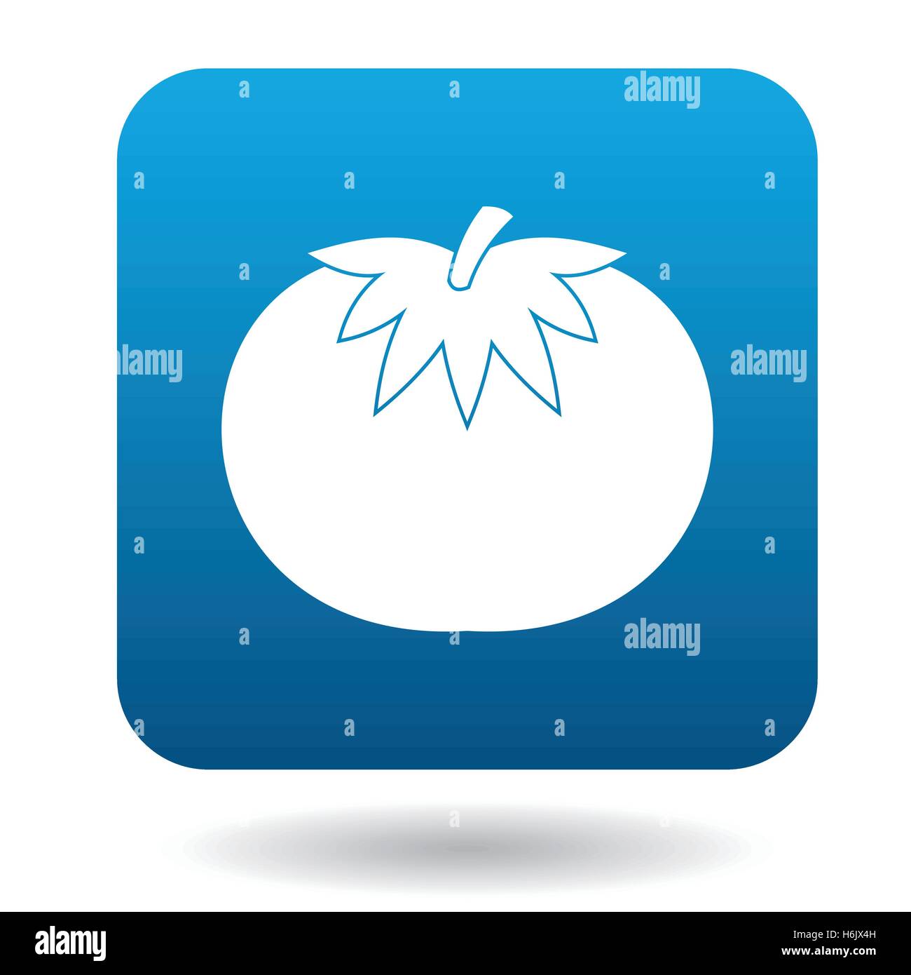 Tomato icon in flat style Stock Vector Image & Art - Alamy