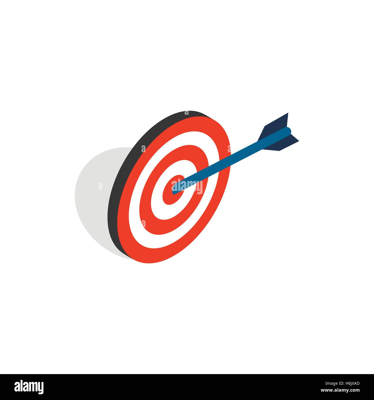 Target with arrow icon, isometric 3d style Stock Vector Image & Art - Alamy