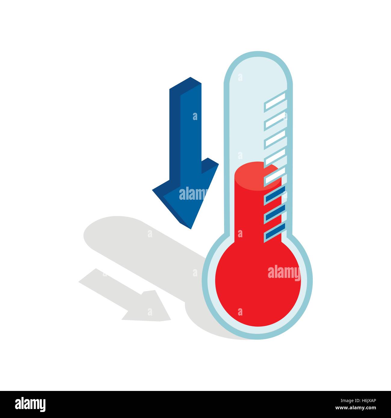 Thermometer with low temperature icon Stock Vector Image & Art - Alamy
