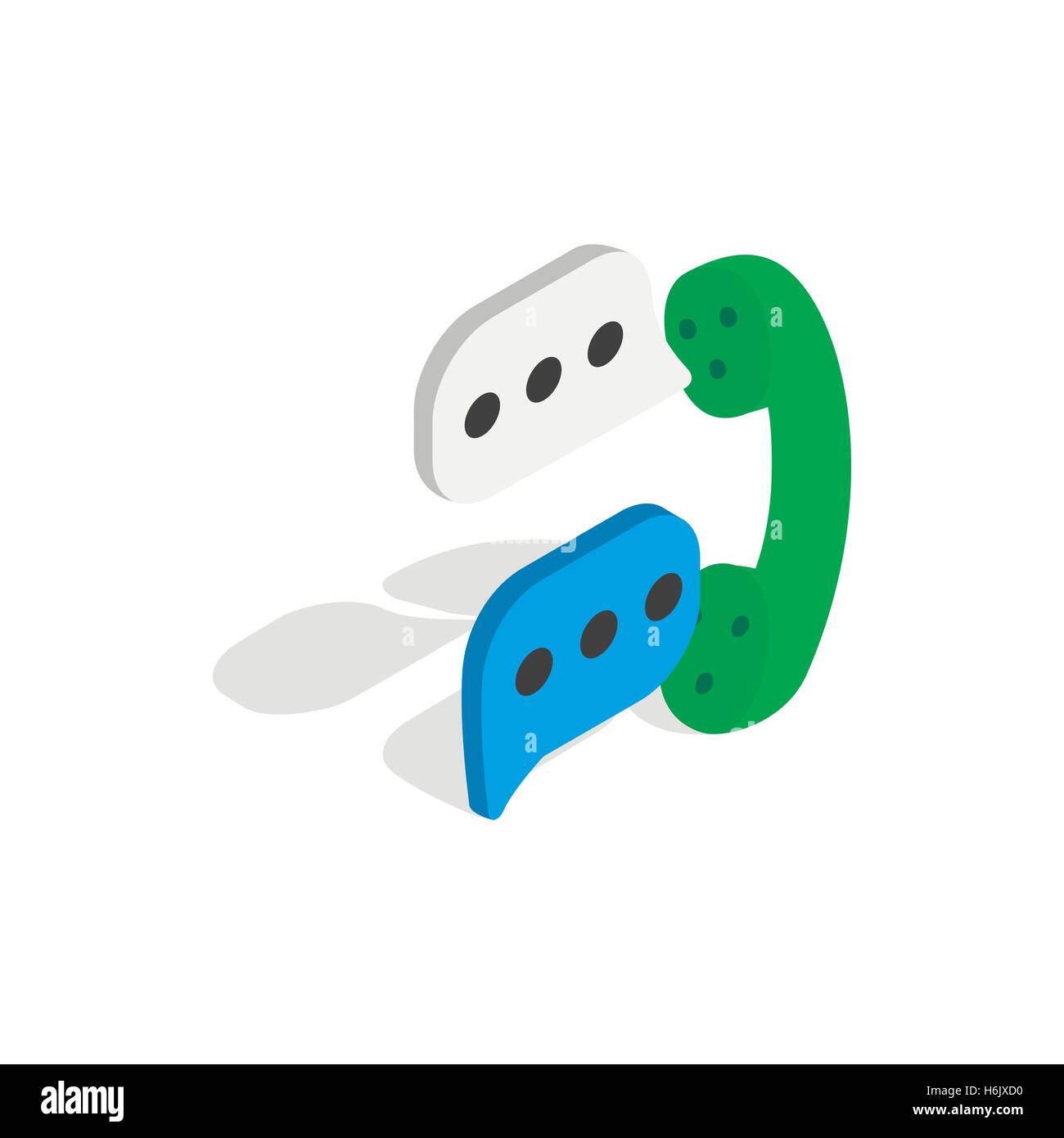Talking on phone icon, isometric 3d style Stock Vector Image & Art - Alamy