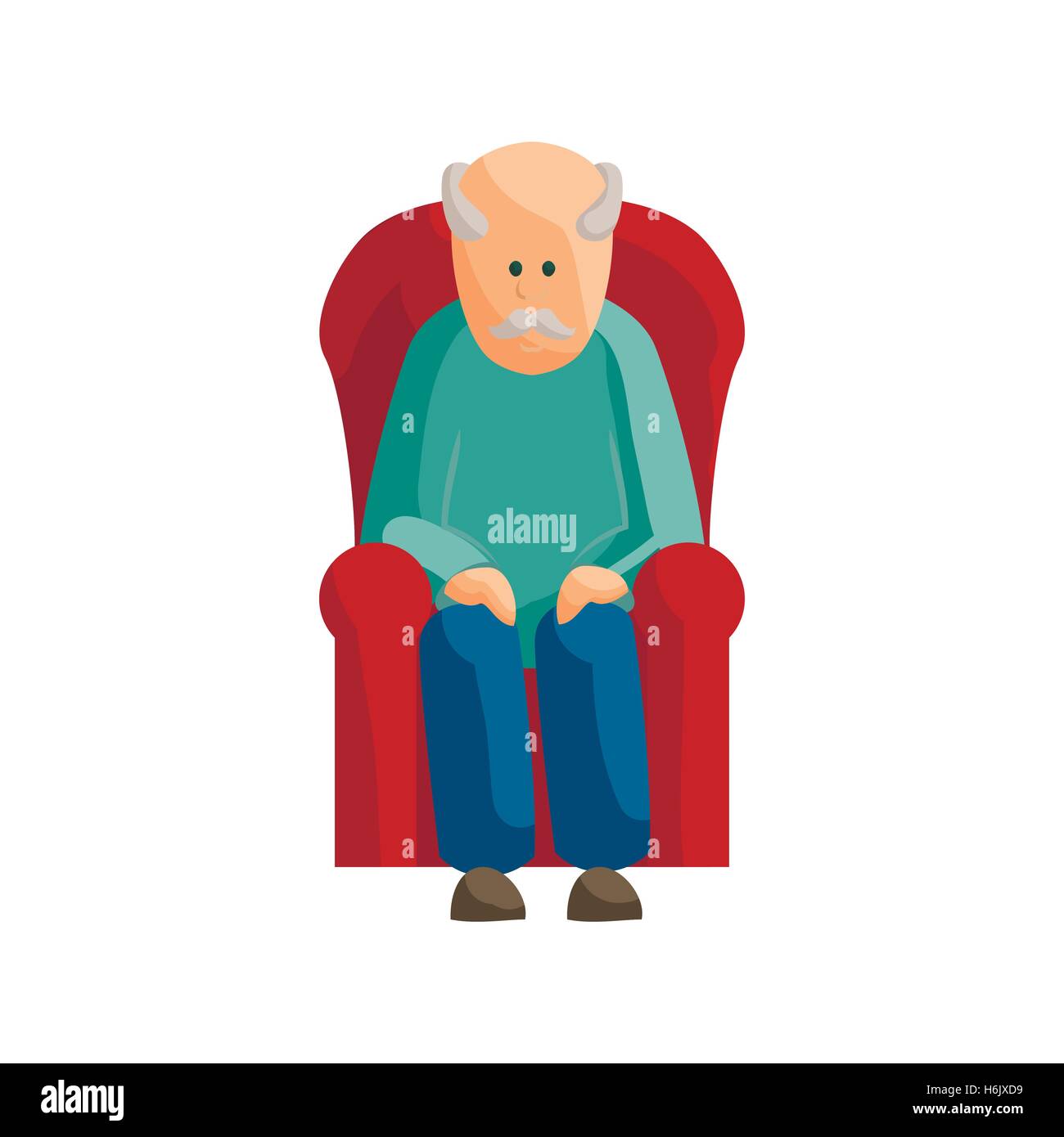 Slippers grandpa icon cartoon hi-res stock photography and images - Alamy