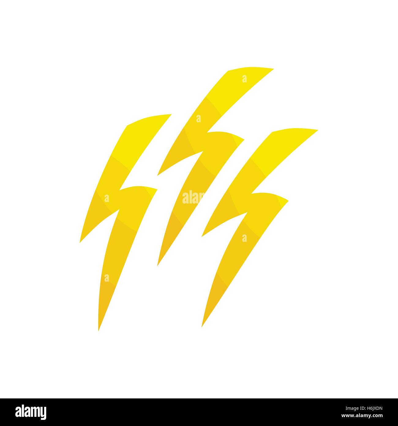 Lightning icon, cartoon style Stock Vector Image & Art - Alamy