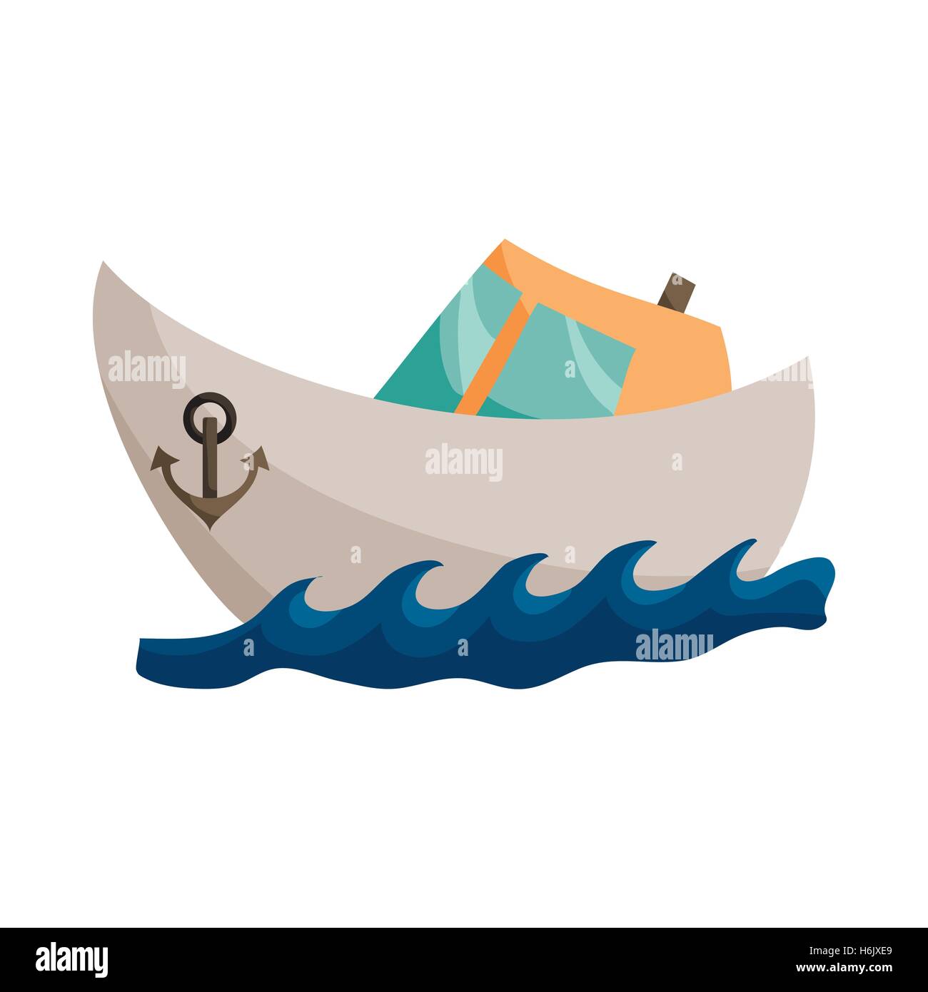 Ship icon, cartoon style Stock Vector Image & Art - Alamy