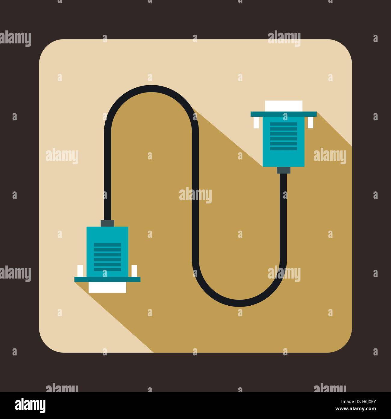 Cable wire computer icon, flat style Stock Vector Image & Art - Alamy Cable wire computer icon, flat style Stock Vector Image & Art - Alamy