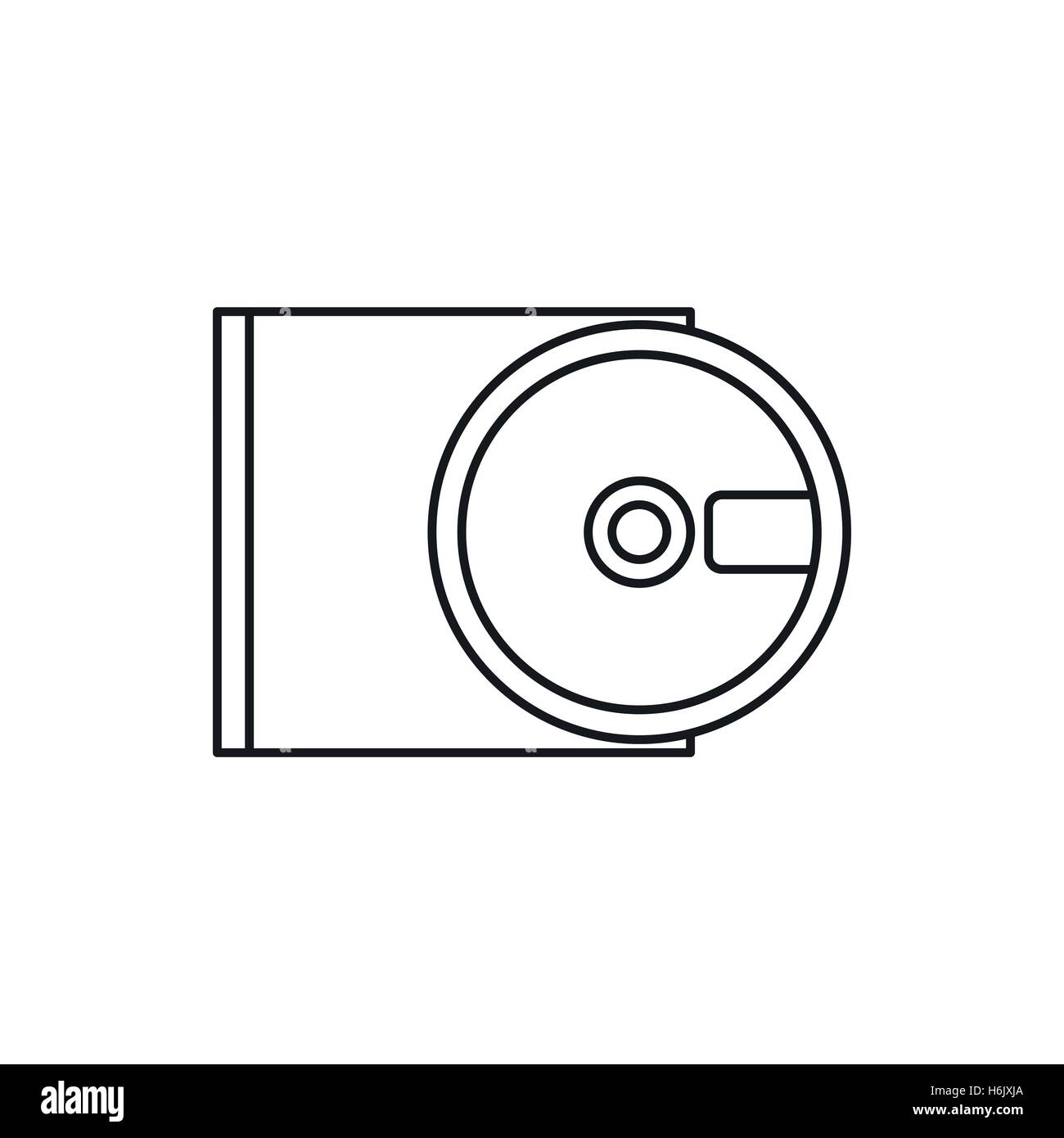 DVD drive open icon, outline style Stock Vector Image & Art - Alamy