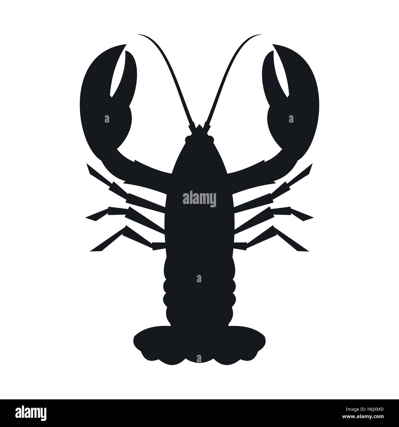 Crayfish icon red river hi-res stock photography and images - Alamy