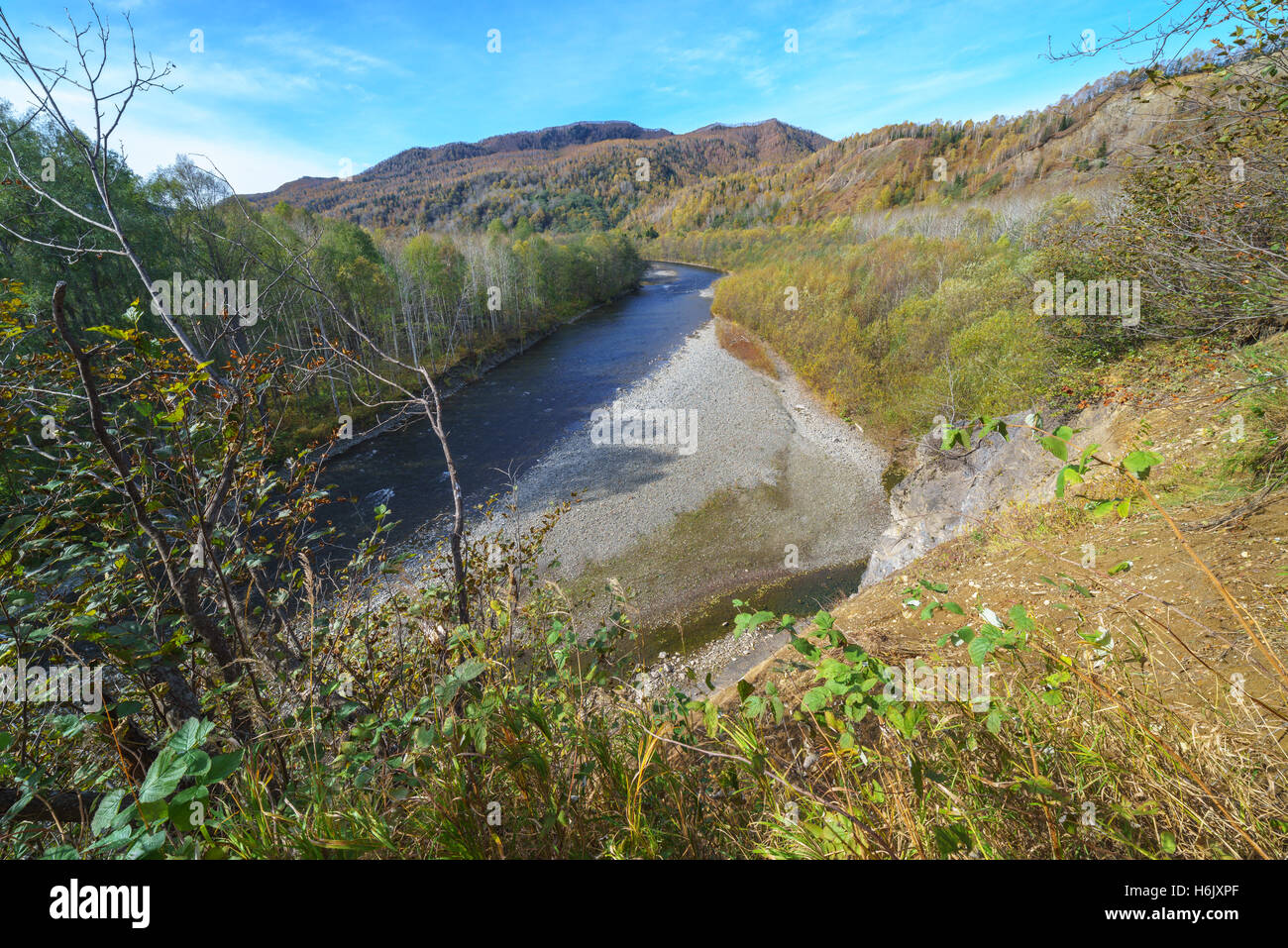Sakhalin river landscape hi-res stock photography and images - Alamy