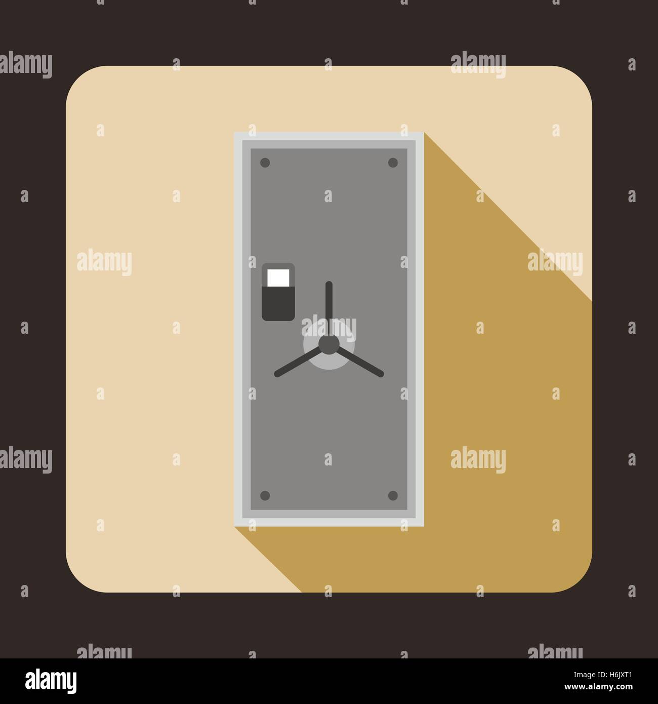 Safe door icon in flat style Stock Vector Image & Art - Alamy