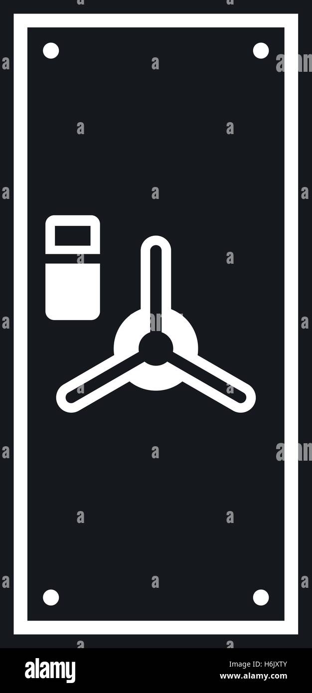 Safe door icon, simple style Stock Vector Image & Art - Alamy