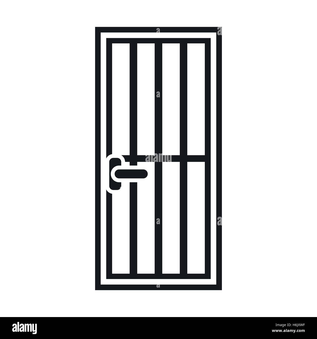 Steel door icon, simple style Stock Vector Image & Art - Alamy