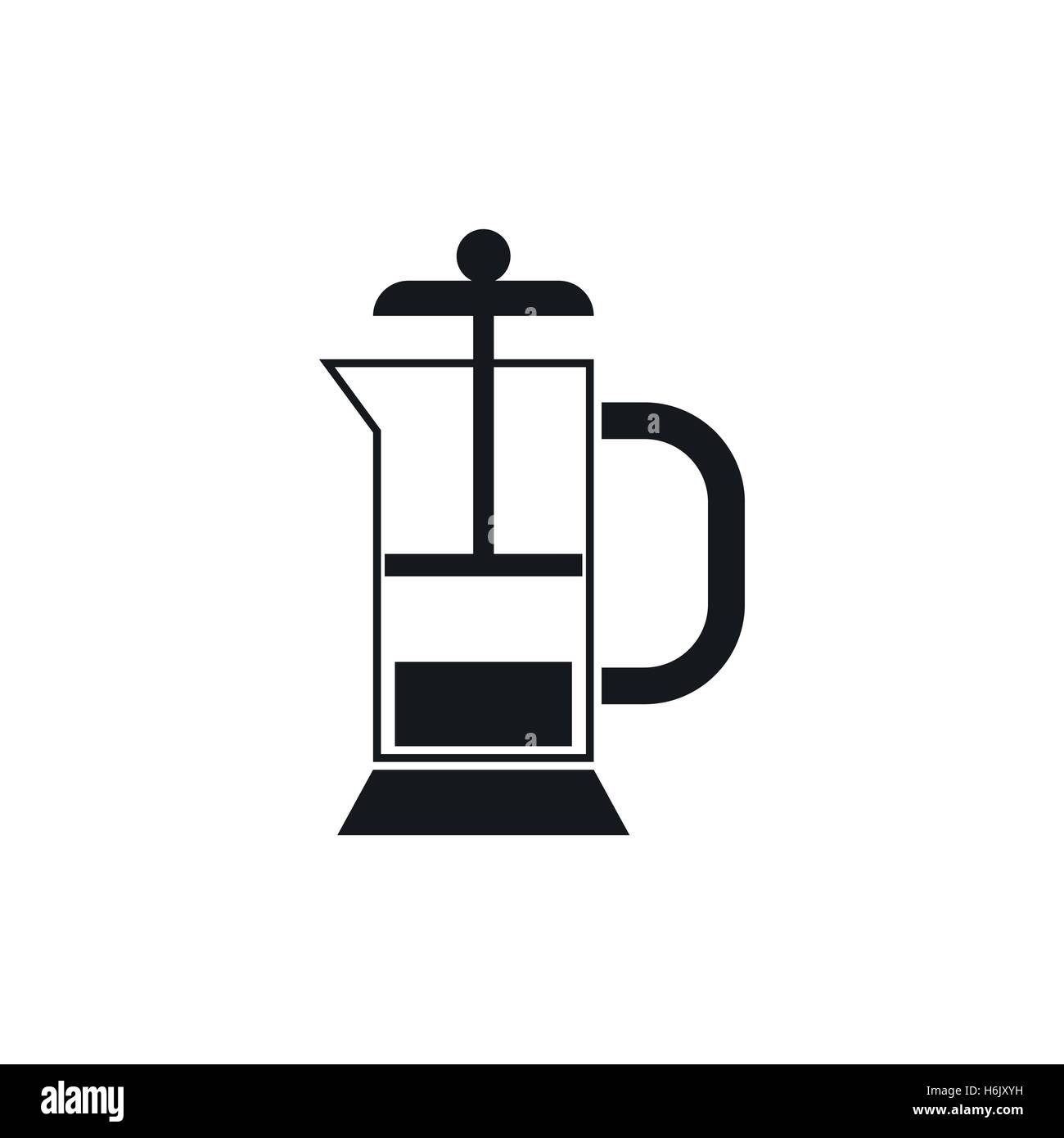 Coffee maker black handle Stock Vector Images - Alamy