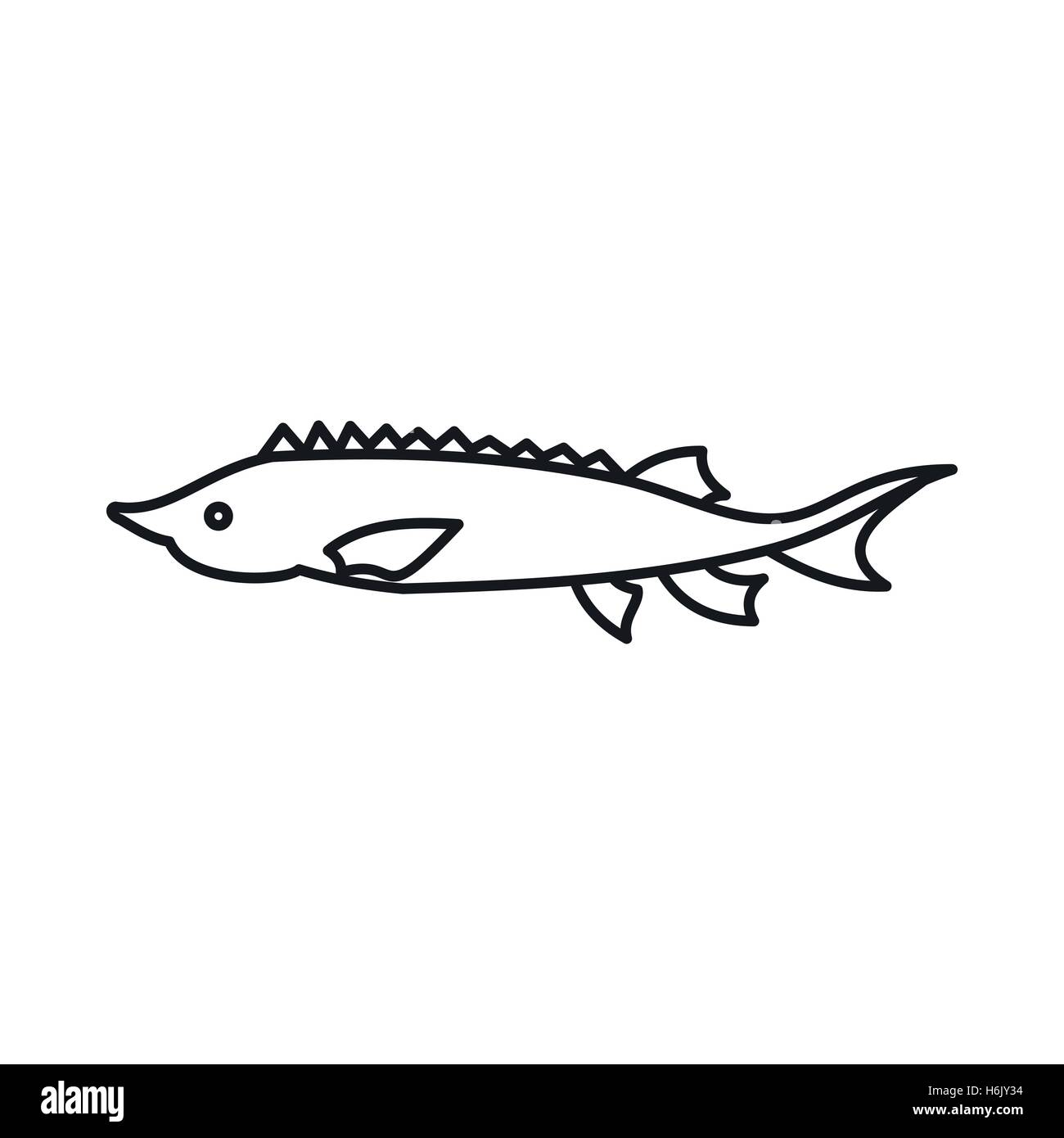 Sturgeon fishing russia Stock Vector Images - Alamy