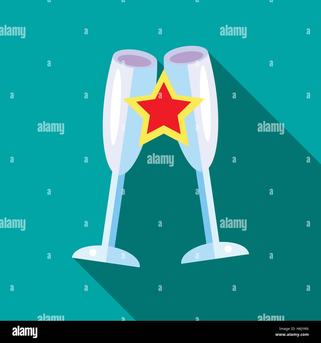 Couple clink glasses Stock Vector Images - Alamy
