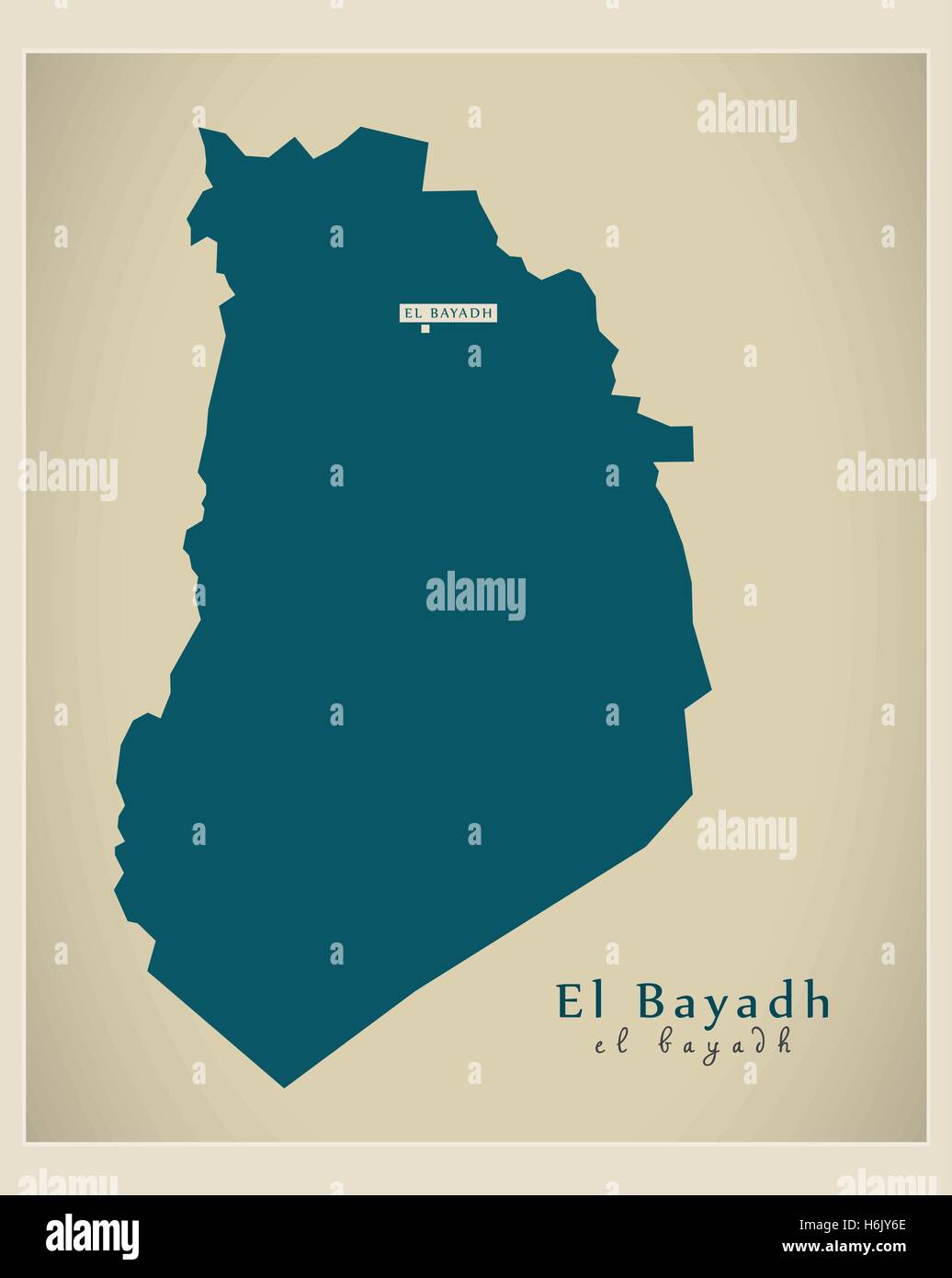 El bayadh silhouette map hi-res stock photography and images - Alamy