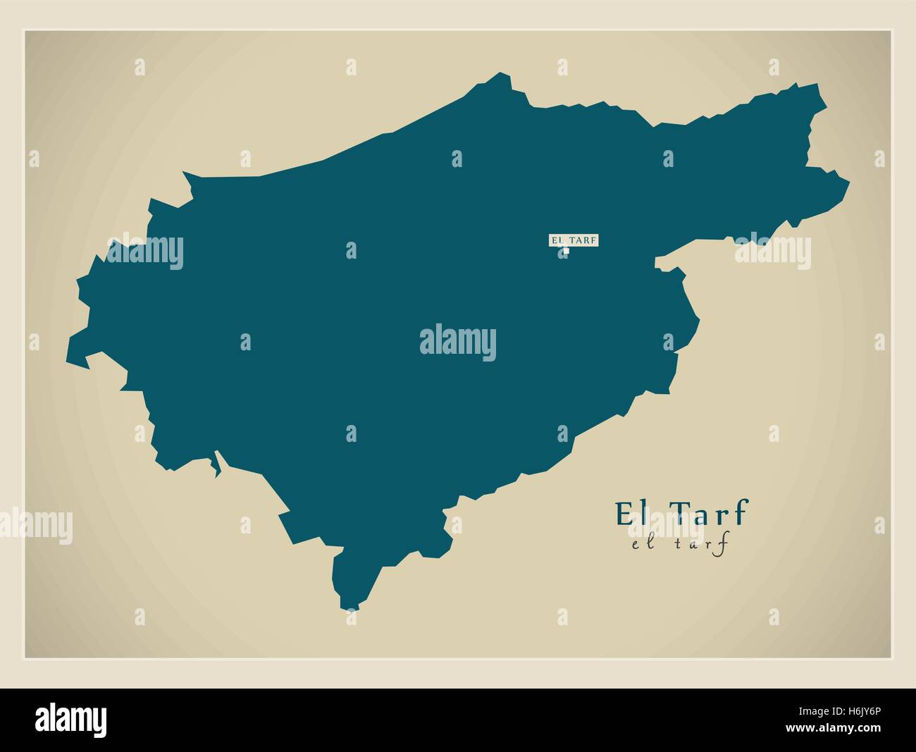 Modern Map - El Tarf DZ Stock Vector Image & Art - Alamy