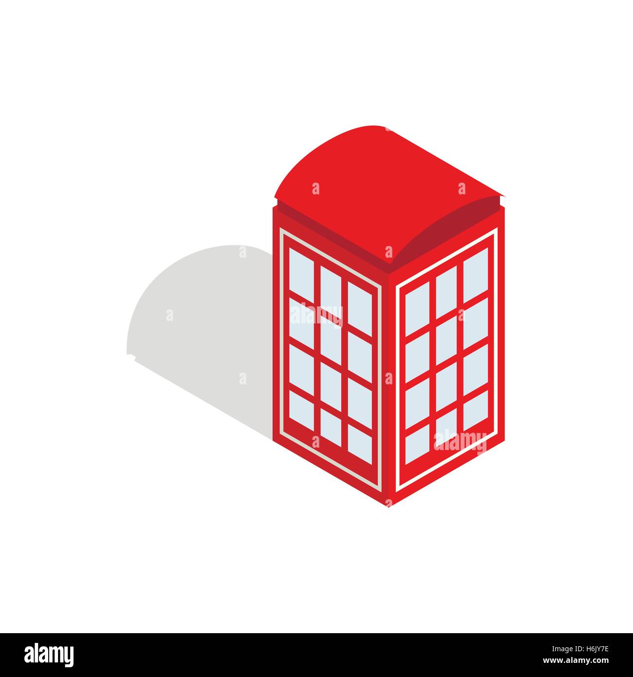 Red telephone booth icon, isometric 3d style Stock Vector Image & Art ...