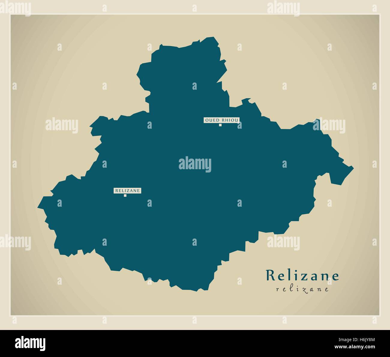 Relizane map hi-res stock photography and images - Alamy