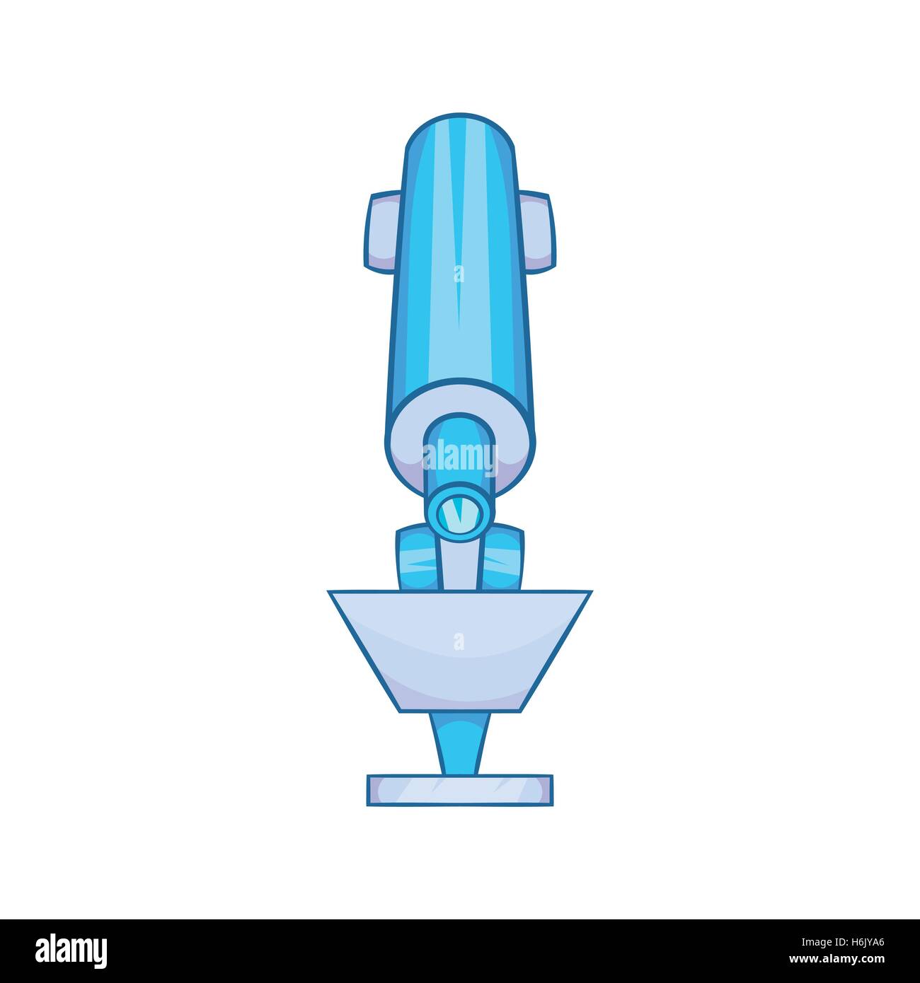 Microscope icon in cartoon style Stock Vector Image & Art - Alamy