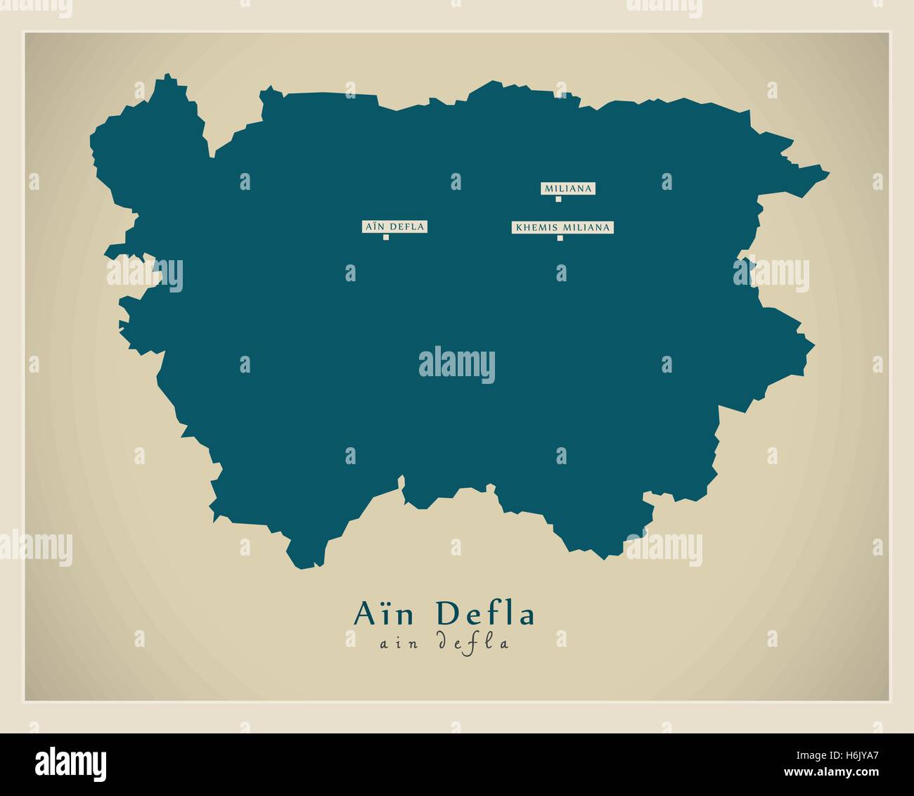 Map of ain Stock Vector Images - Alamy