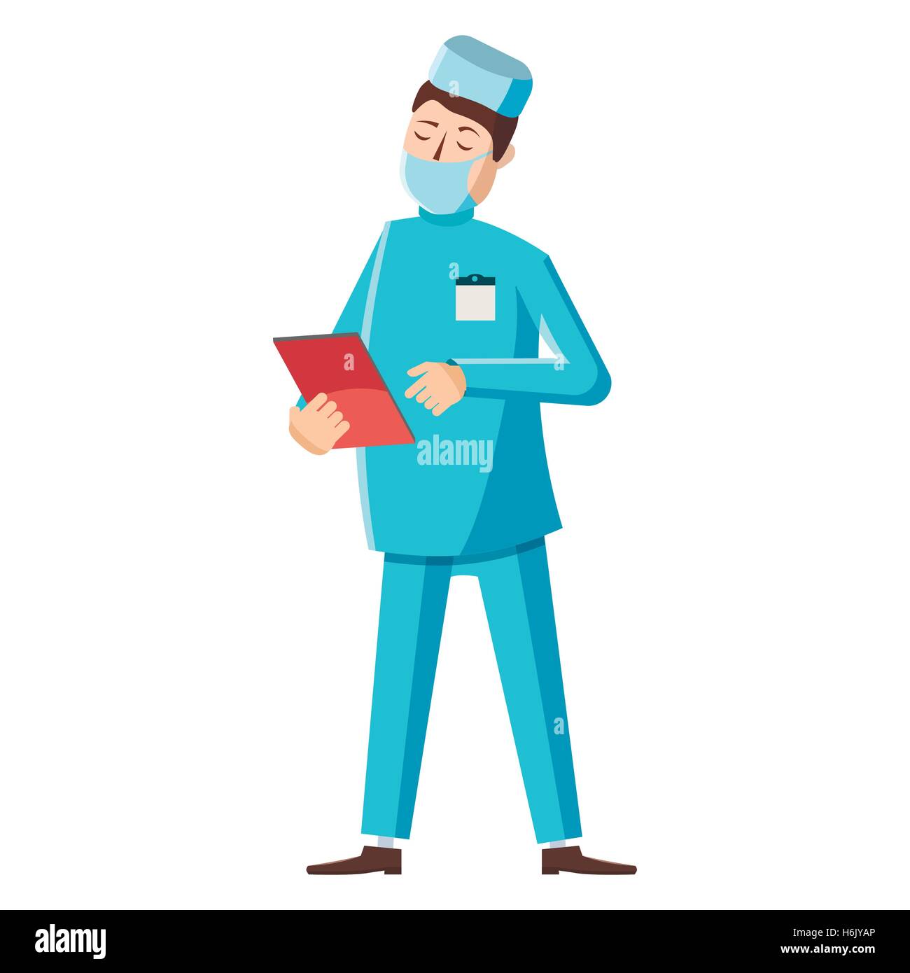 Doctor icon in cartoon style Stock Vector Image & Art - Alamy