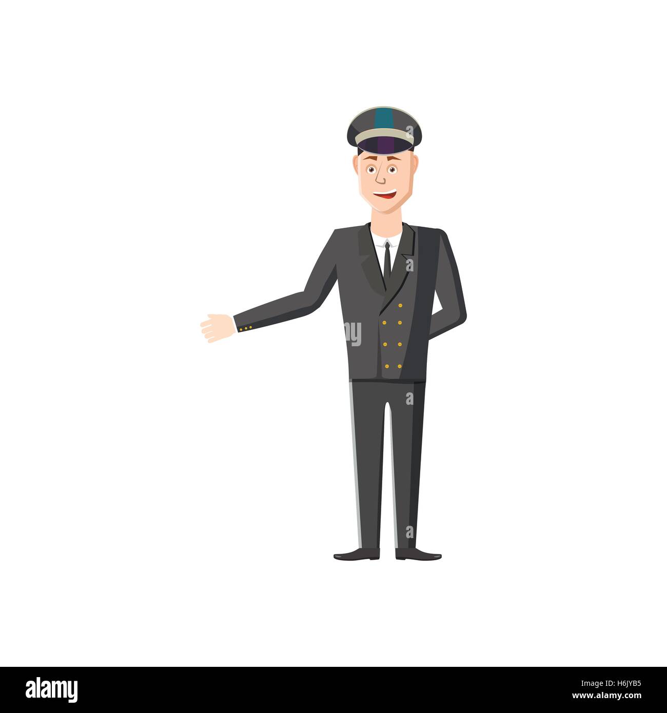 Chauffeur icon in cartoon style Stock Vector Image & Art - Alamy