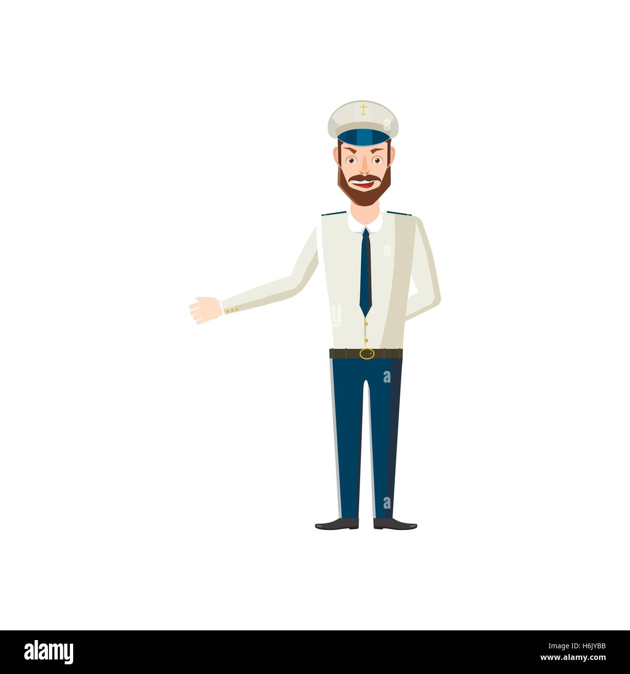 Captain icon in cartoon style Stock Vector Image & Art - Alamy