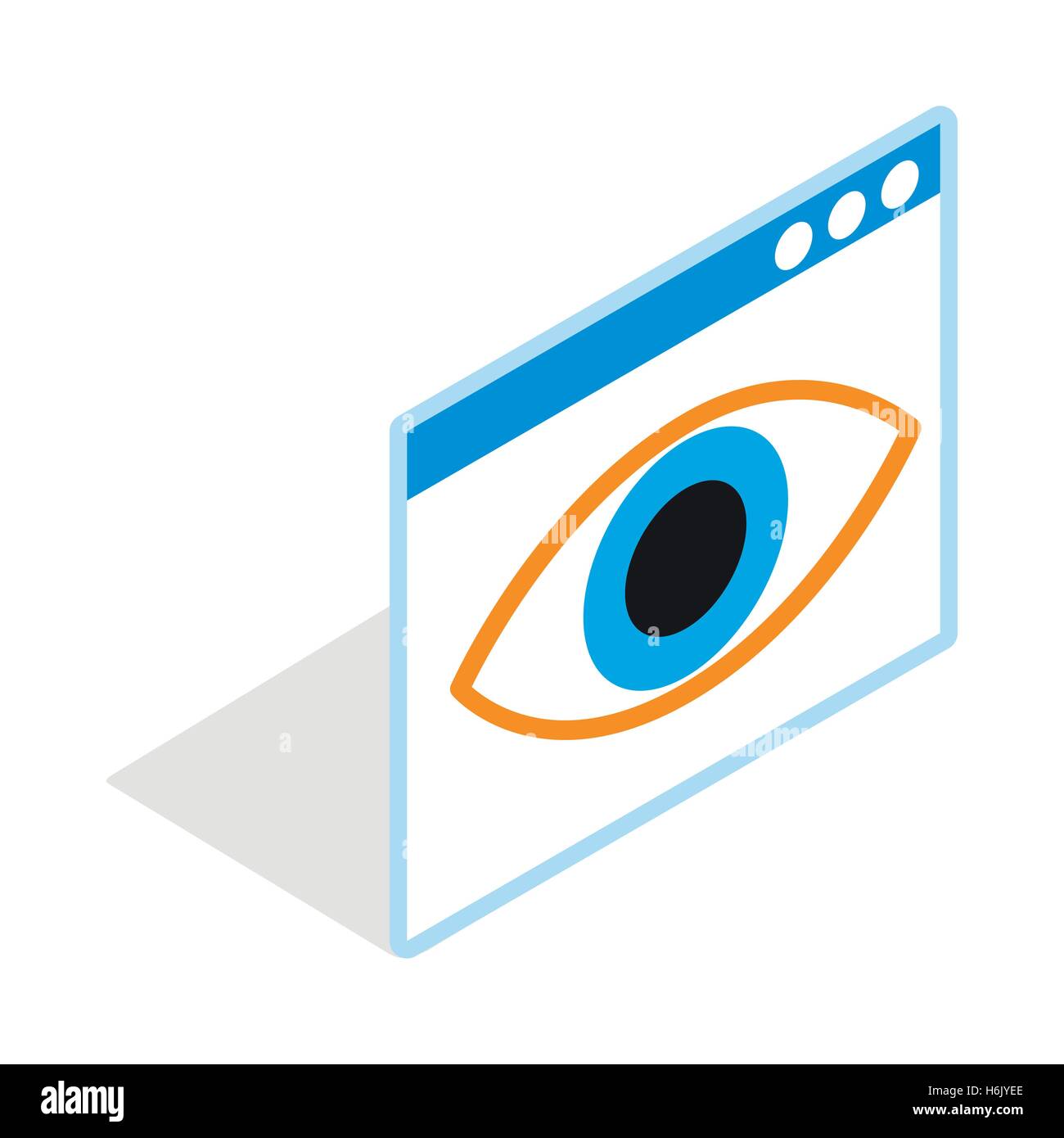 Blue eye icon isometric Cut Out Stock Images & Pictures - Alamy
