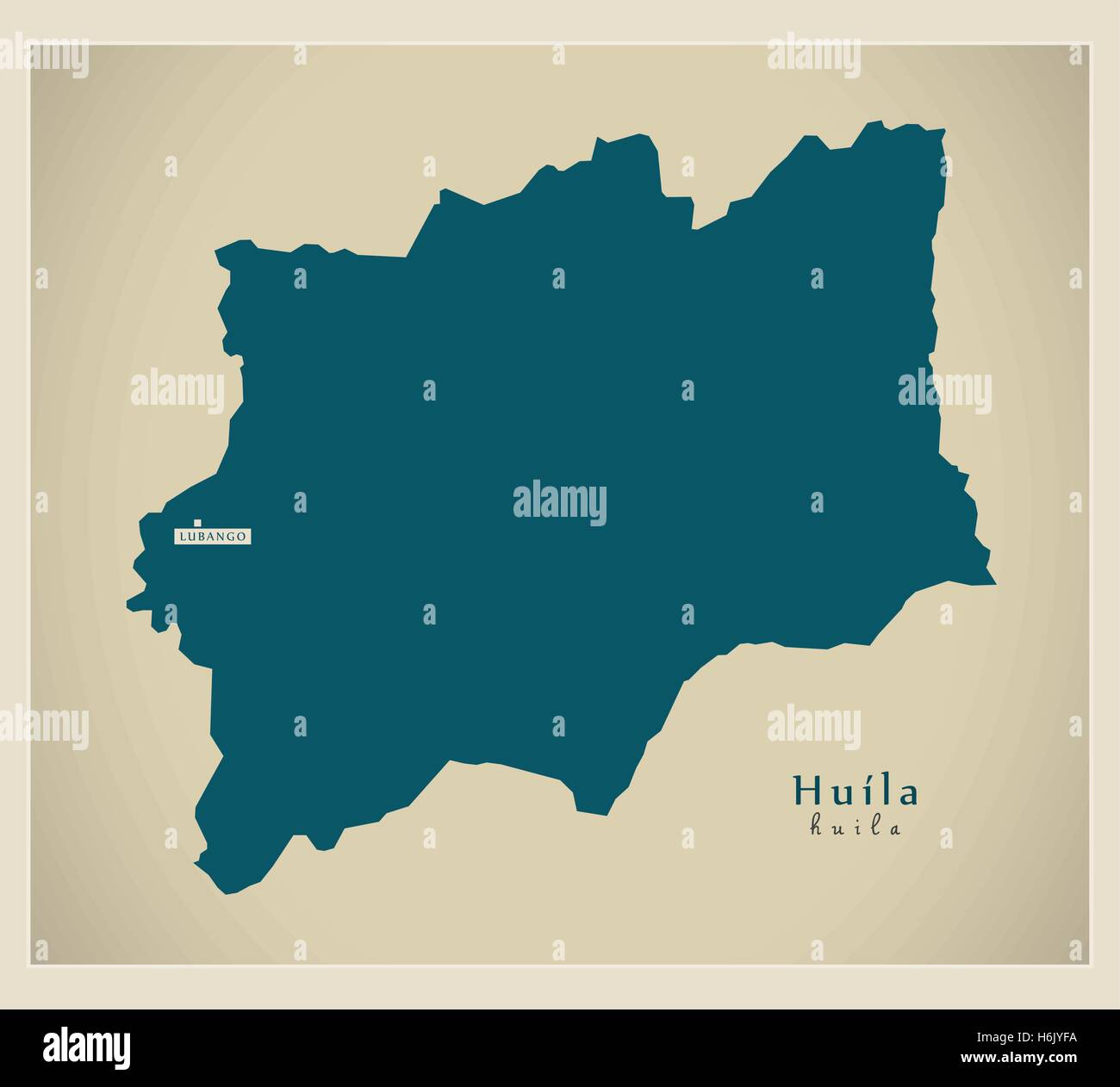 Modern Map - Huila AO Stock Vector Image & Art - Alamy